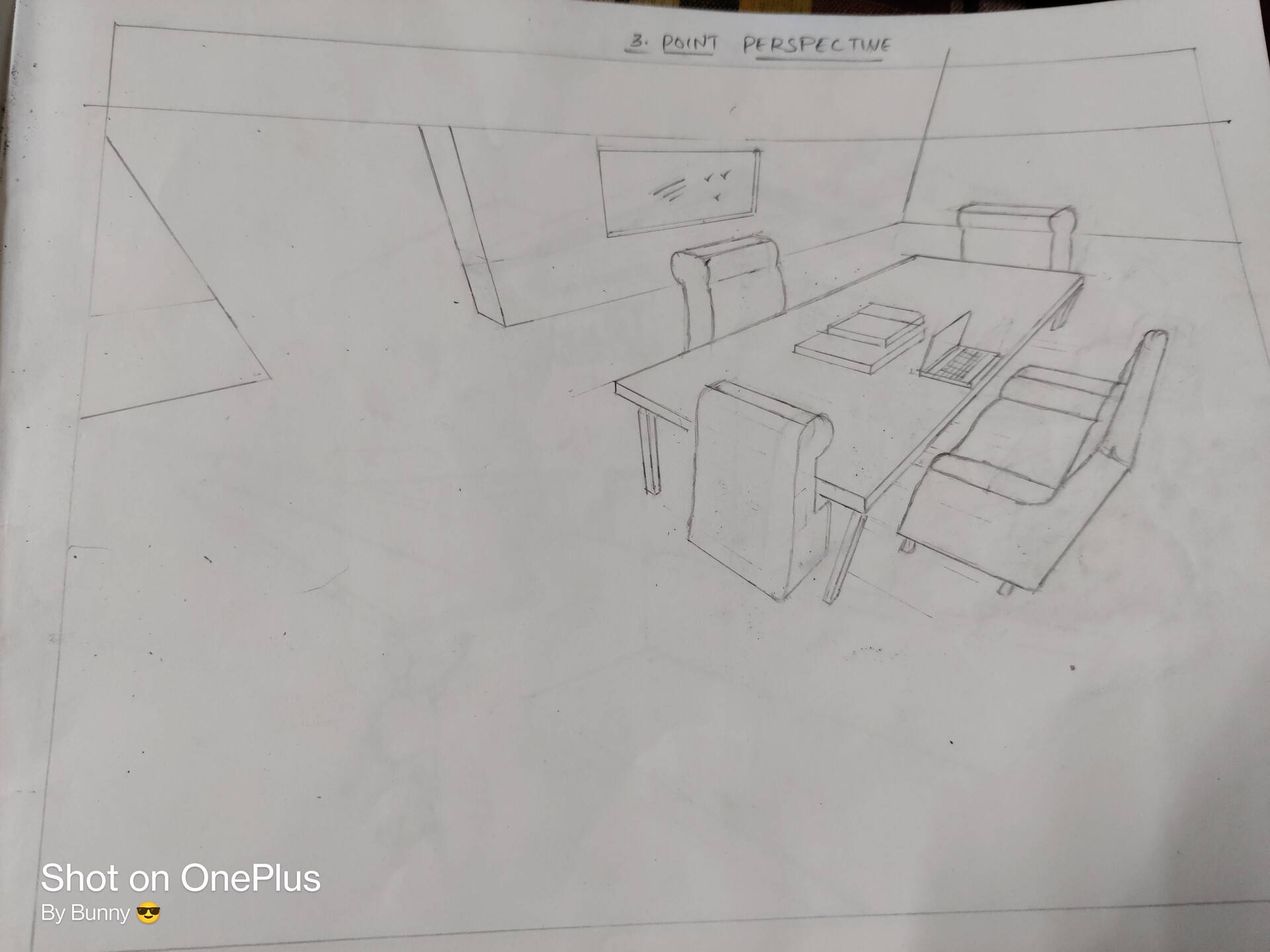 ArtStation - 3 Point interior perspective