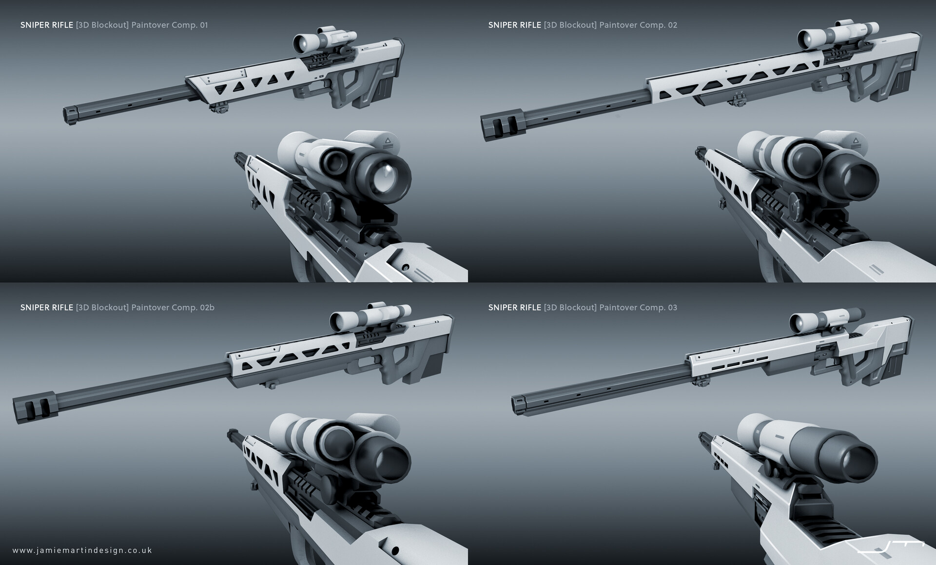Jamie Martin - Sniper Rifles & Triple-Fire Shotguns - concept art