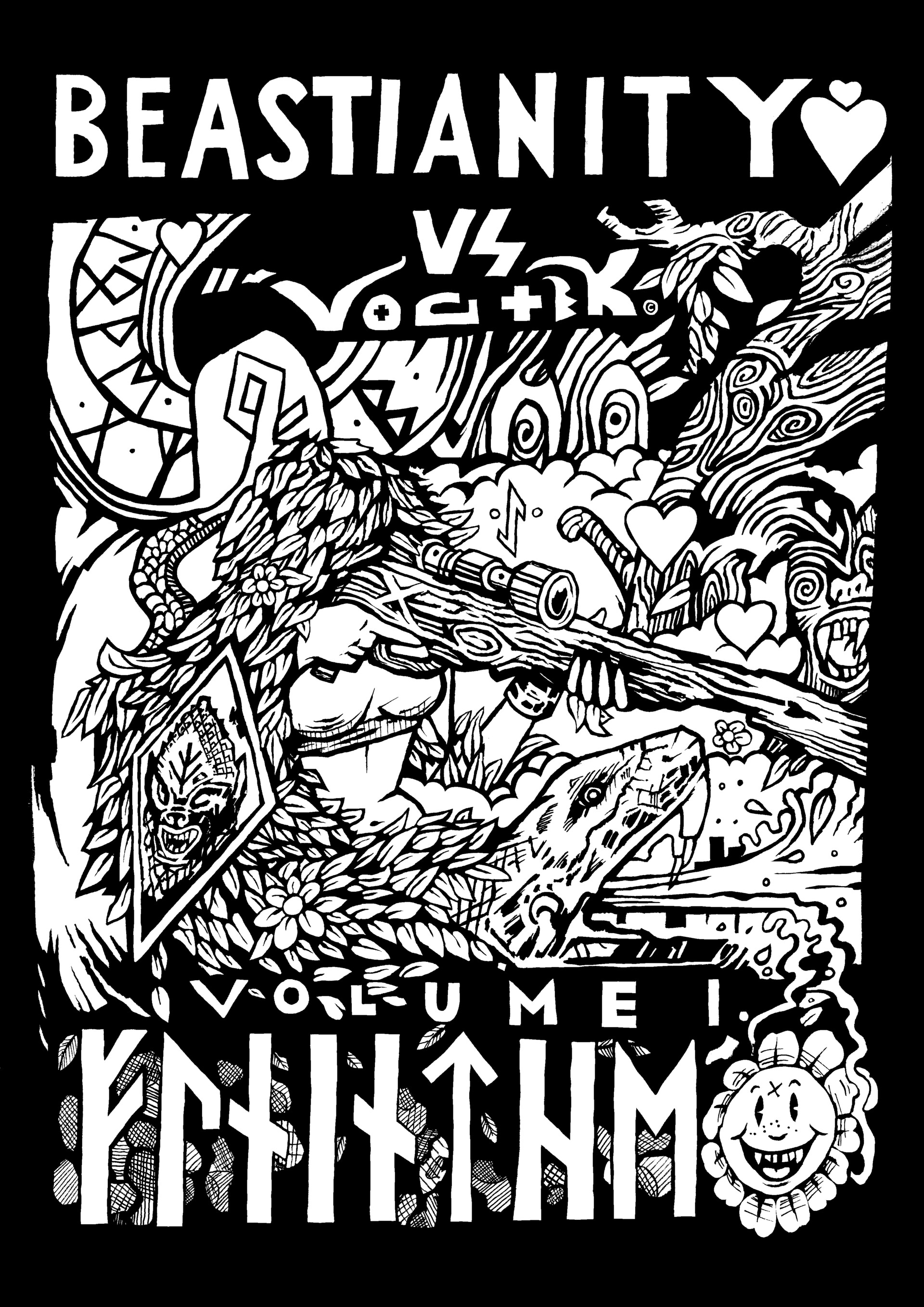 ArtStation - Beastianity V's Vogtek comic cover art