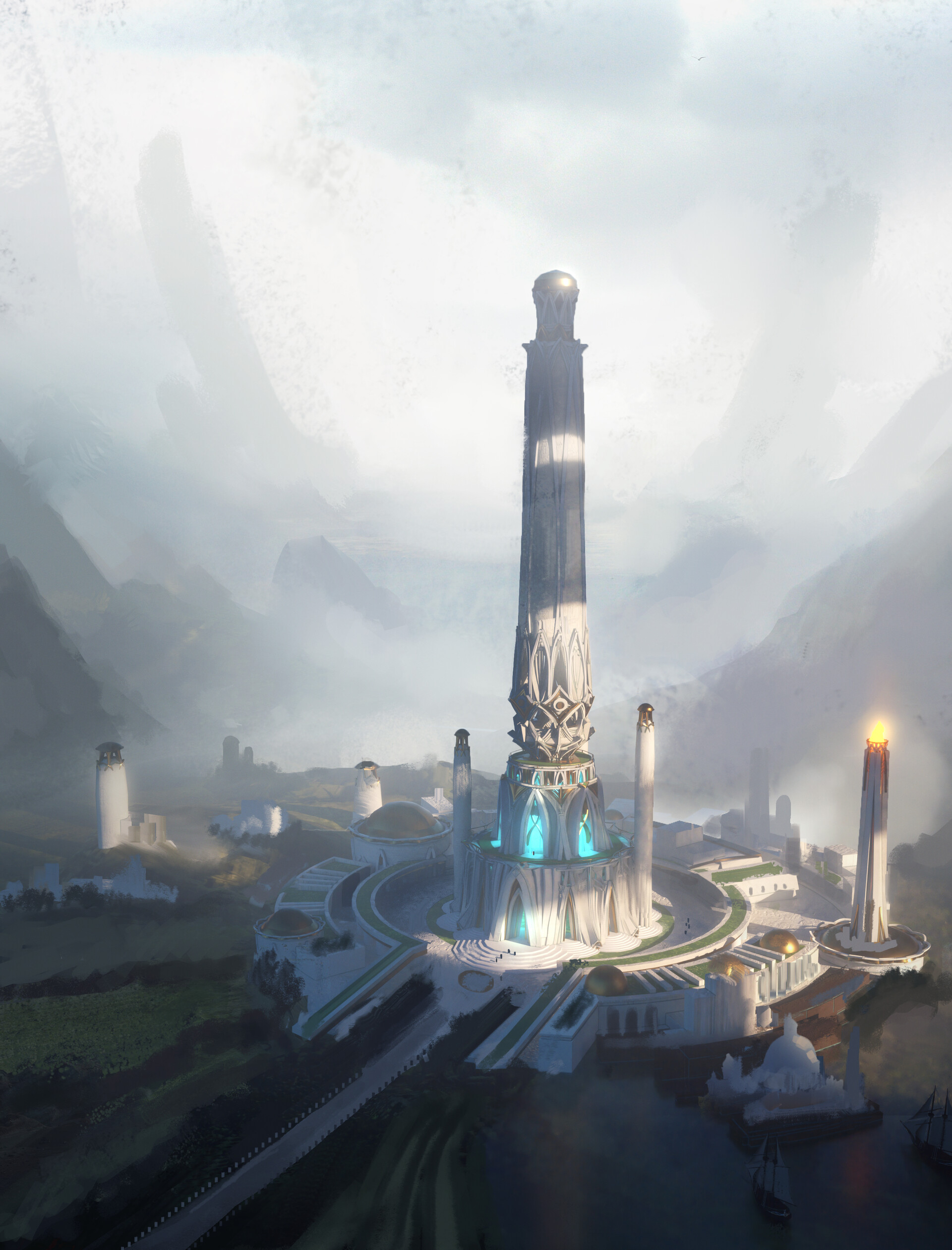 Leon Tukker - Magic the Gathering - Brothers war Urza's Tower concepts