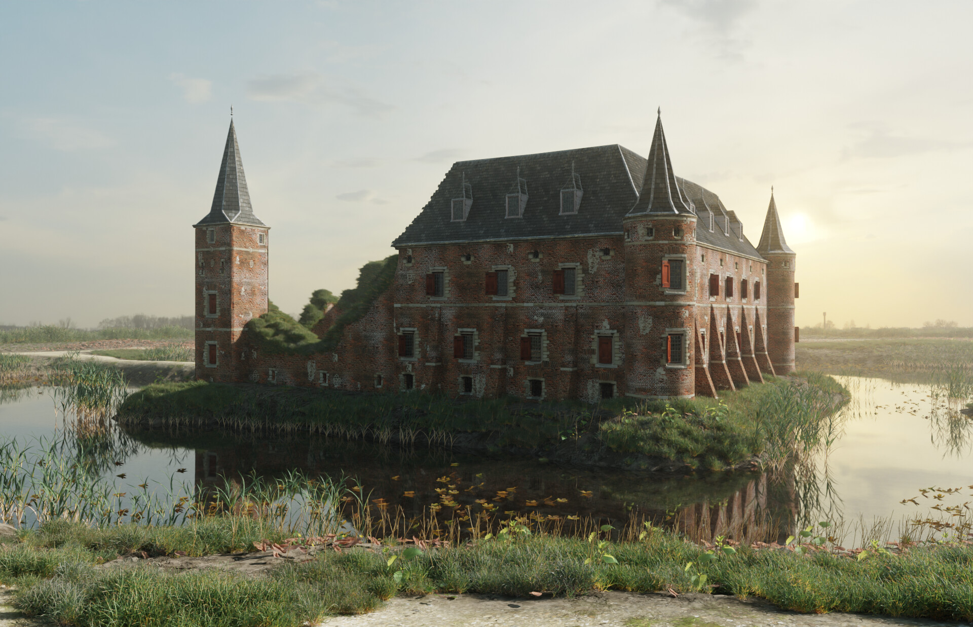 ArtStation - Blender - Castle