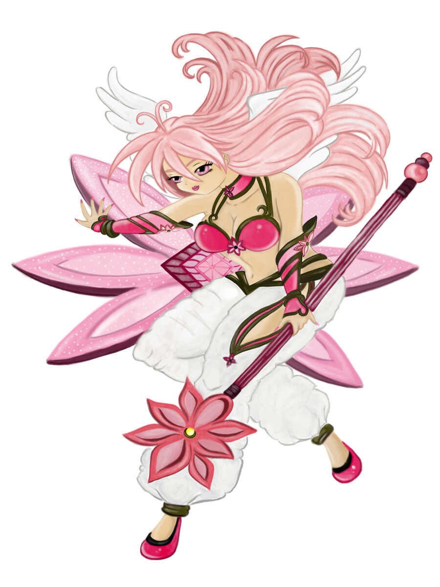 ArtStation - Personaje Pink rose