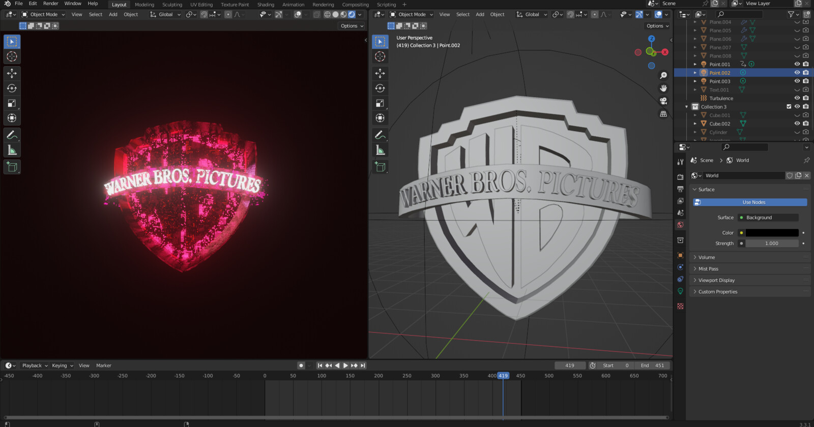 S Visual - Warner Bros. Intro