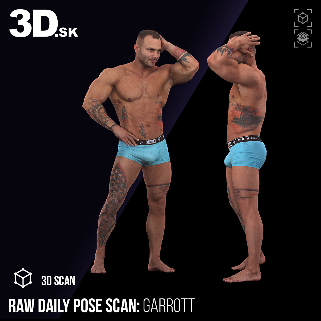 ArtStation - Explore our Raw Daily Pose scans in 16K resolution
