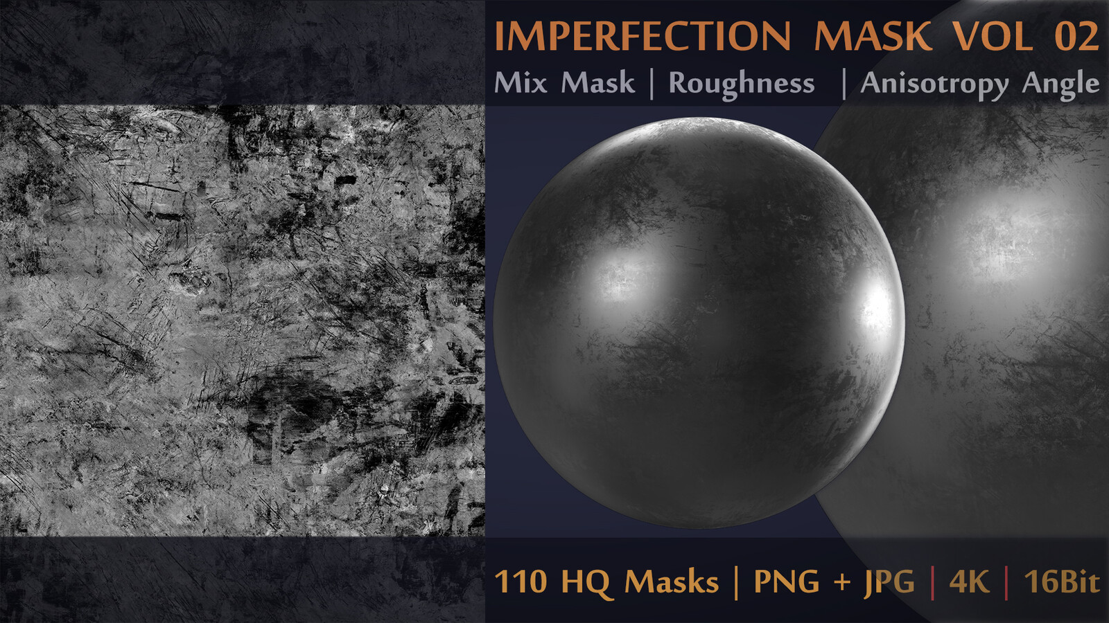 Hemase - Imperfection - Grunge Masks | Vol 02 | Seamless | PNG + JPG | 4k