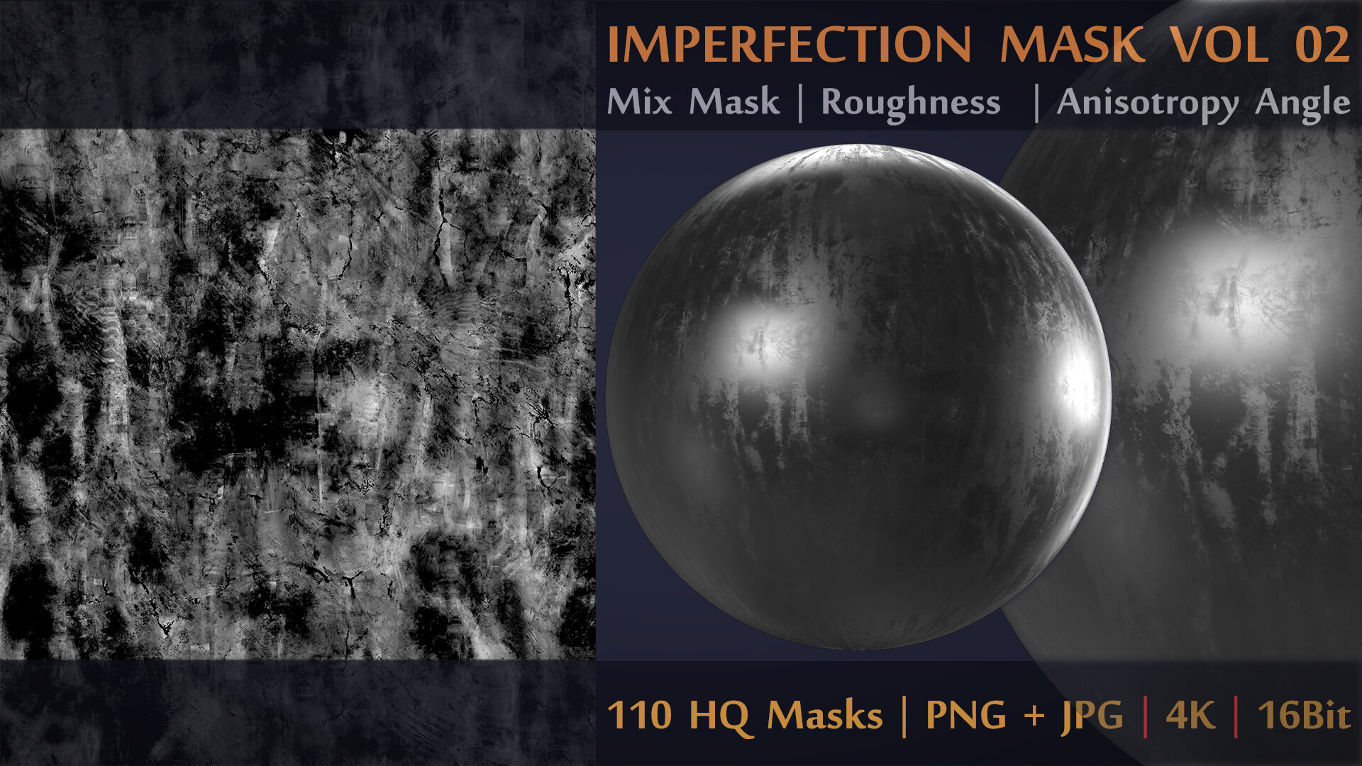Hemase - Imperfection - Grunge Masks | Vol 02 | Seamless | PNG + JPG | 4k