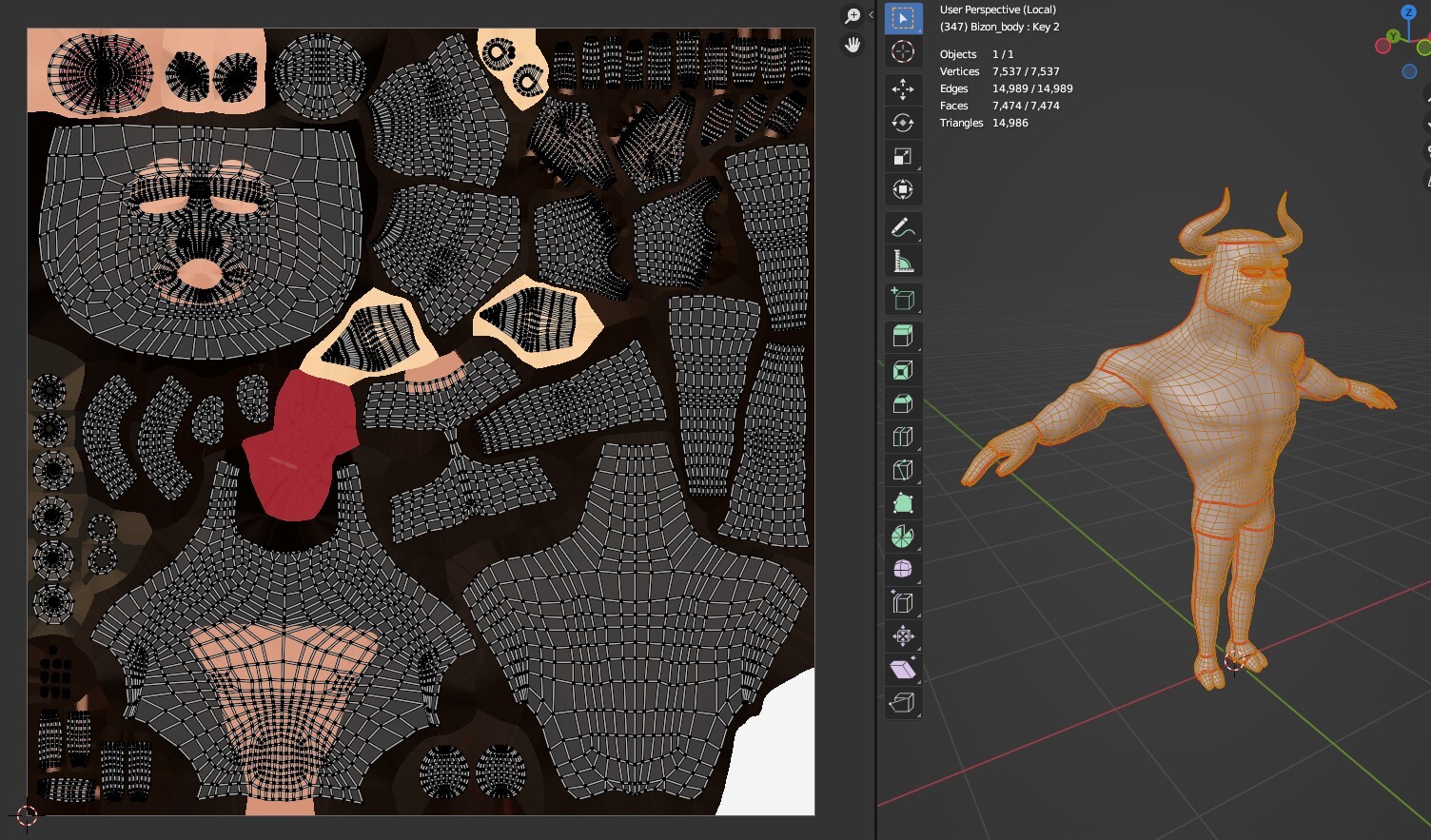 Rahman Aliyev - Humanoid Bison character