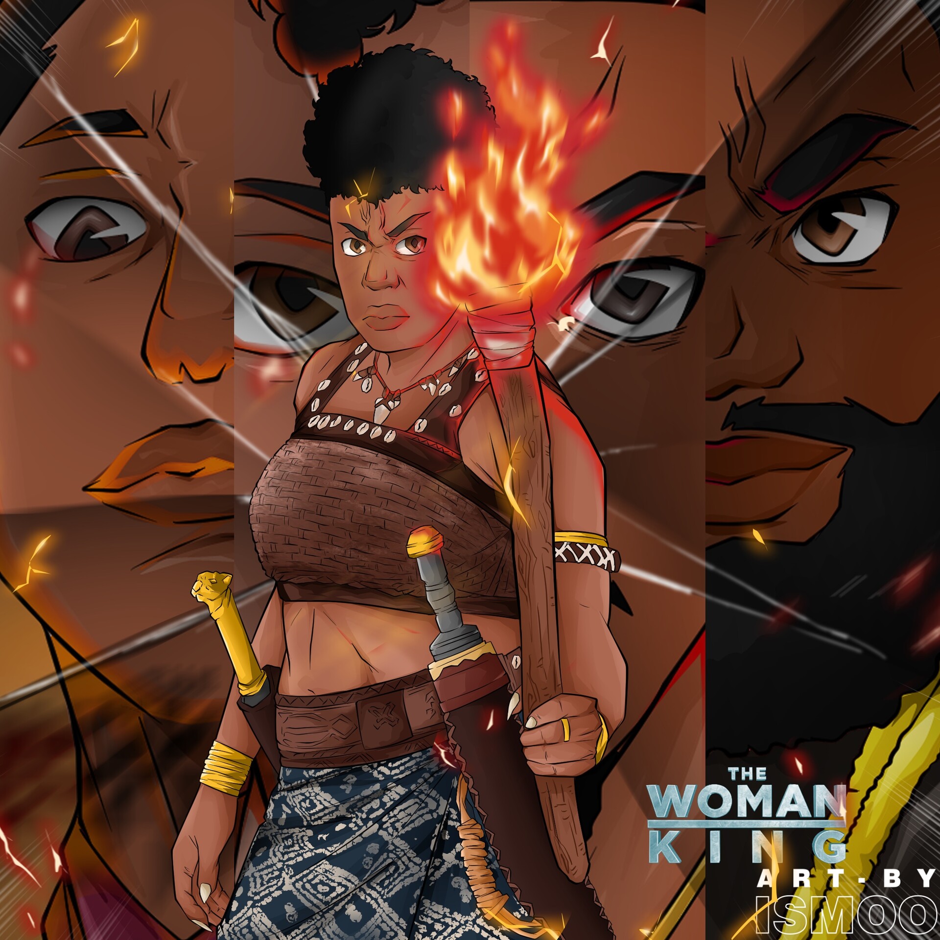 ArtStation - The women king fanart cover 01