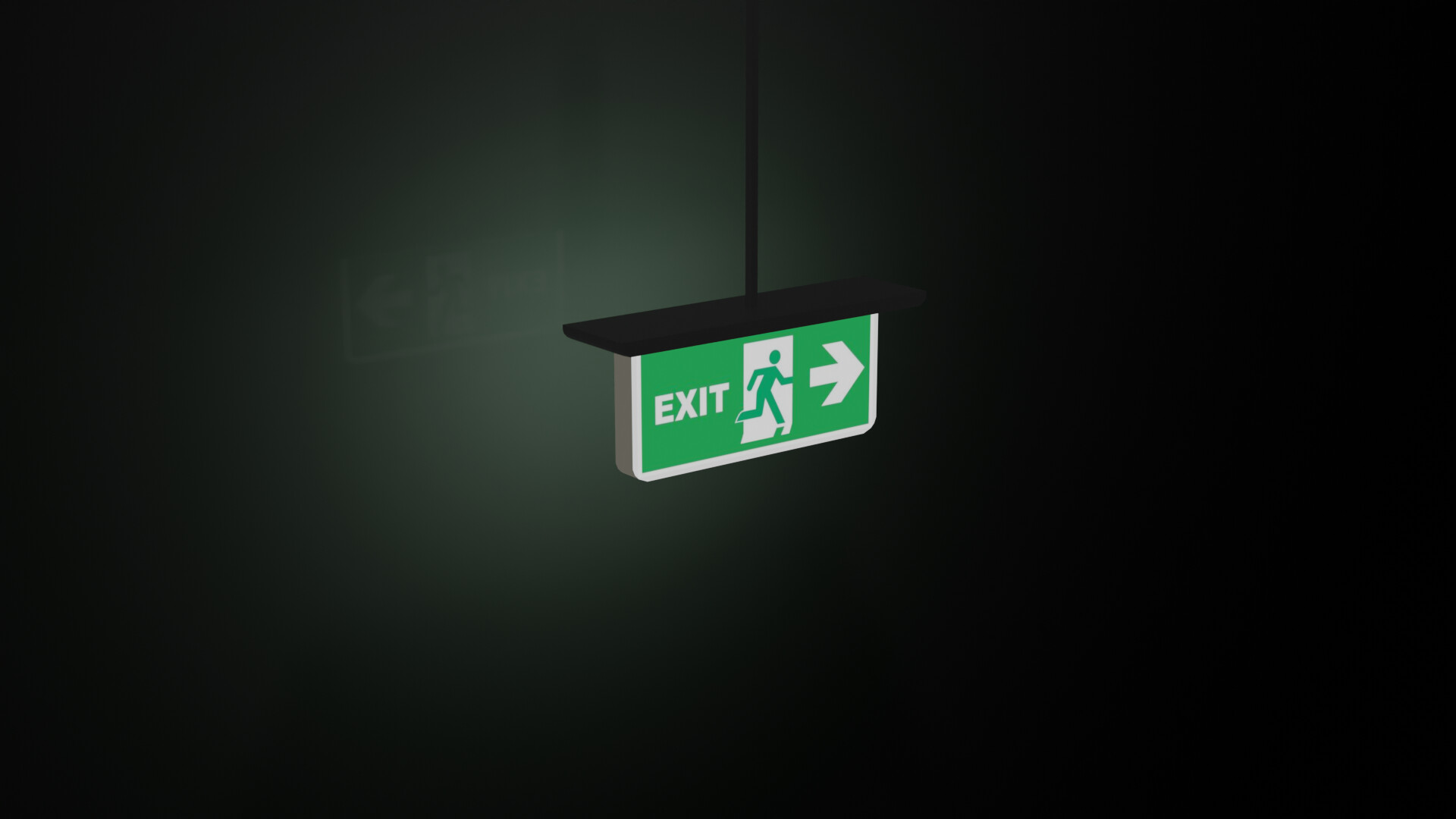 ArtStation - Exit Sign