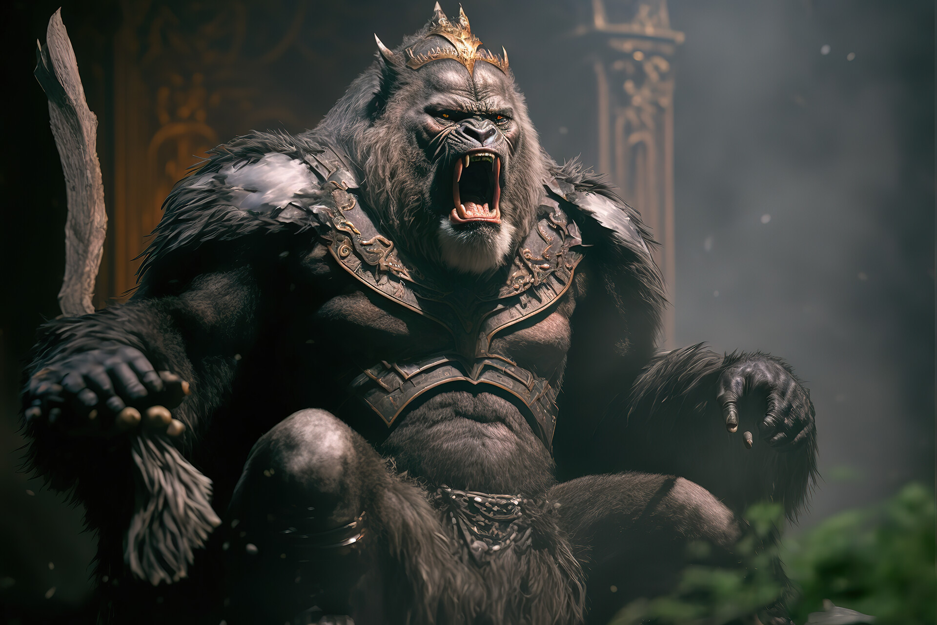 Scott Richard - 41 AI Concepts for Fantasy Beast King