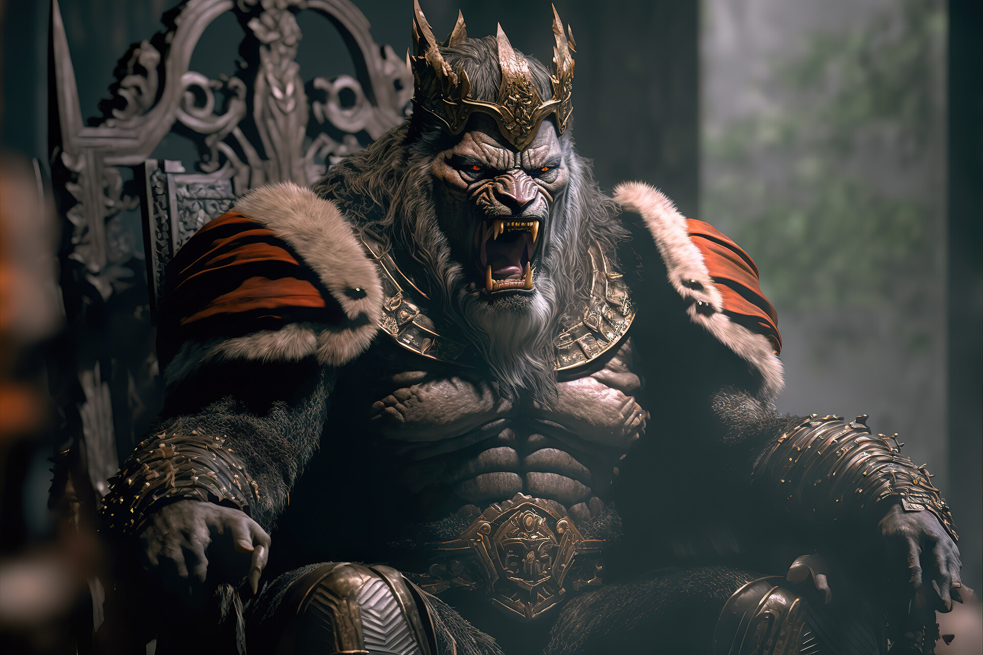 Scott Richard - 41 AI Concepts for Fantasy Beast King