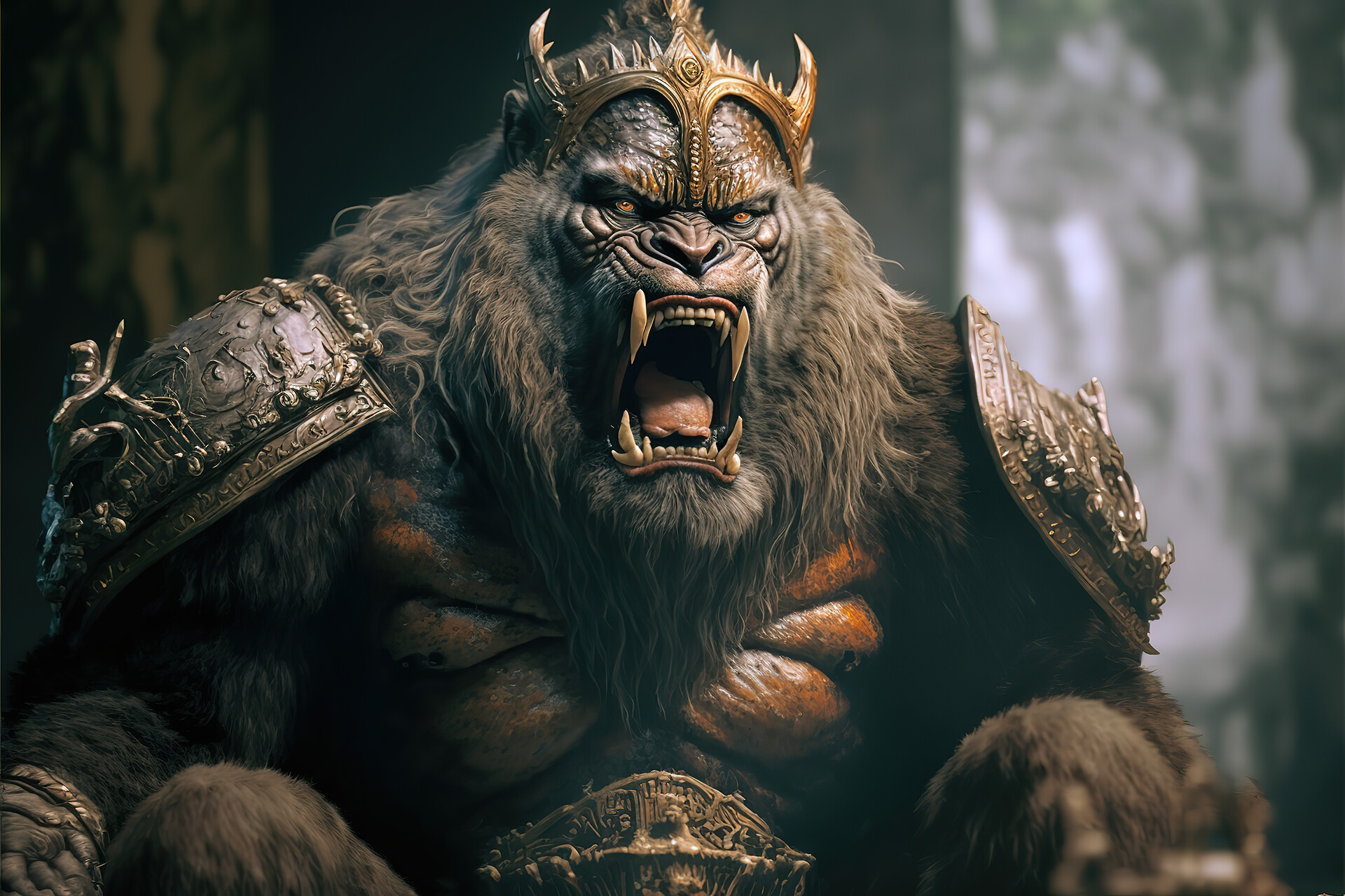 Scott Richard - 41 AI Concepts for Fantasy Beast King