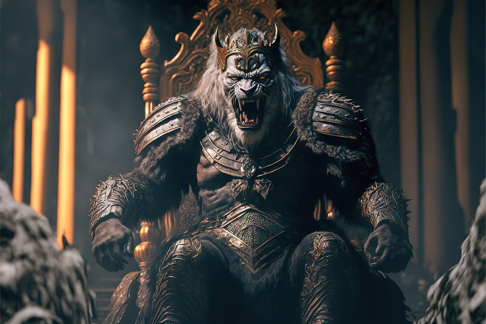 Scott Richard - 41 AI Concepts for Fantasy Beast King