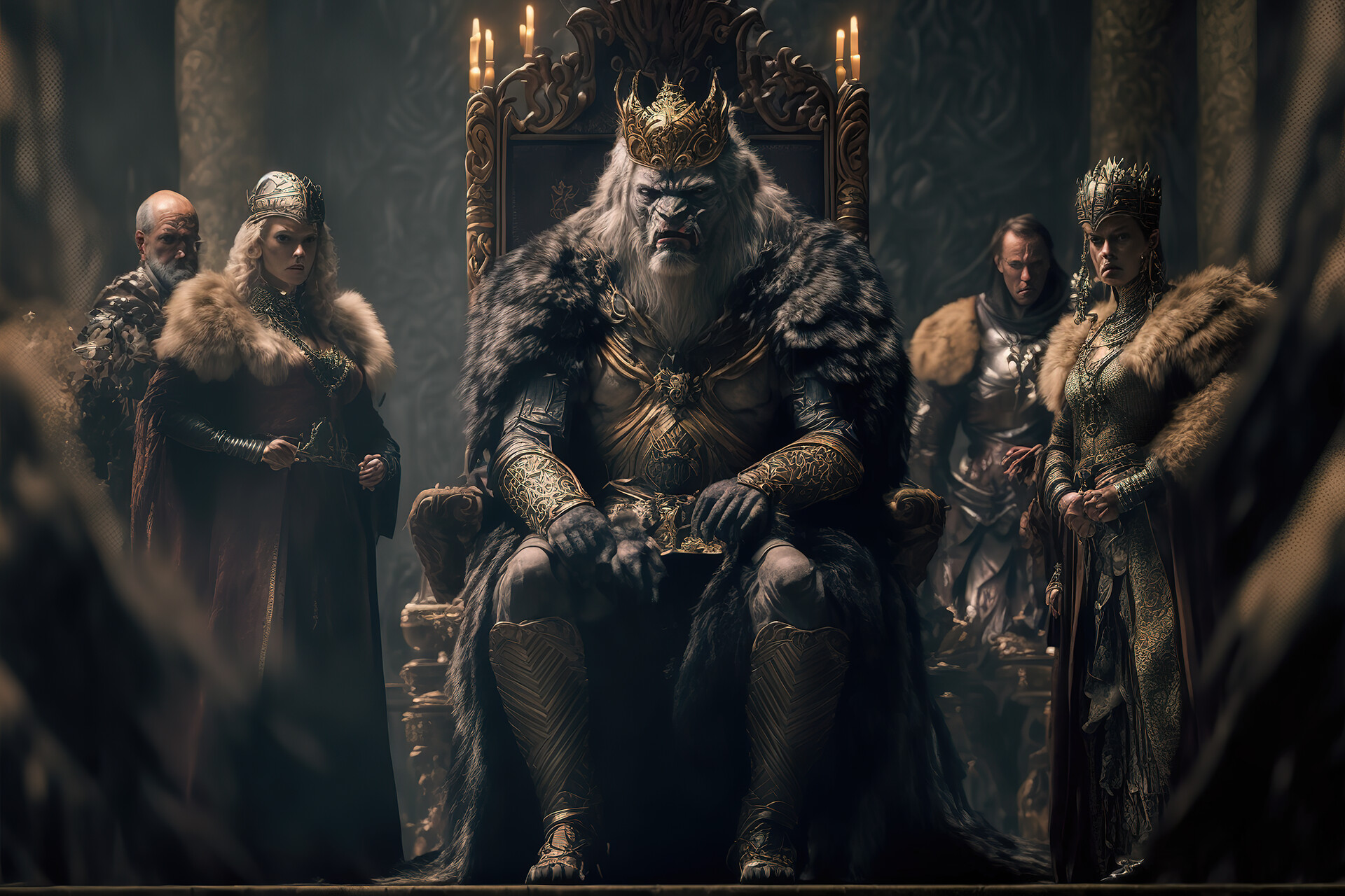 Scott Richard - 41 AI Concepts for Fantasy Beast King