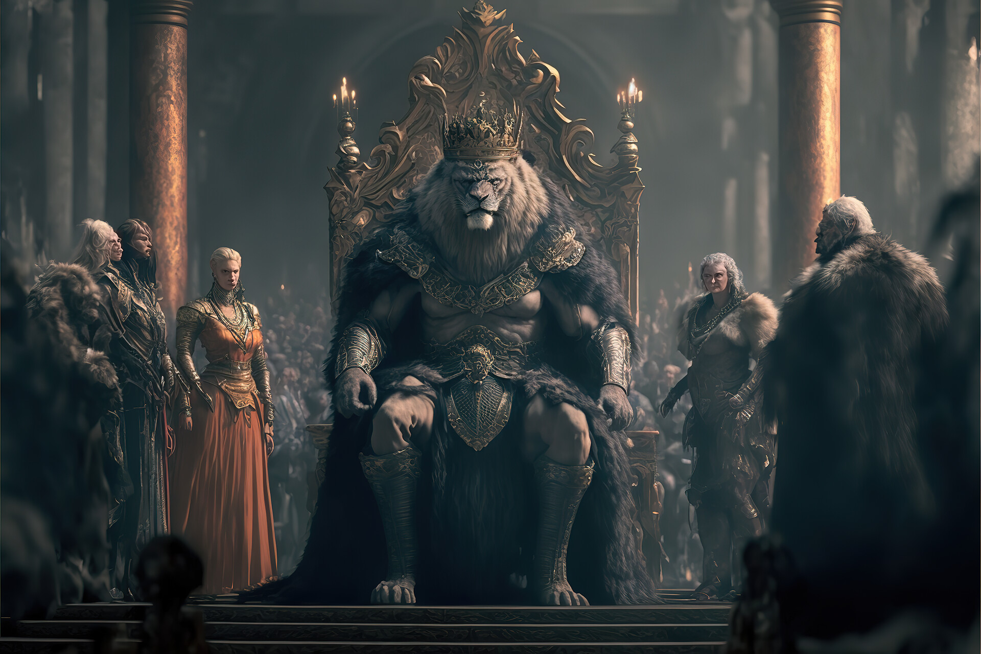 Scott Richard - 41 AI Concepts for Fantasy Beast King