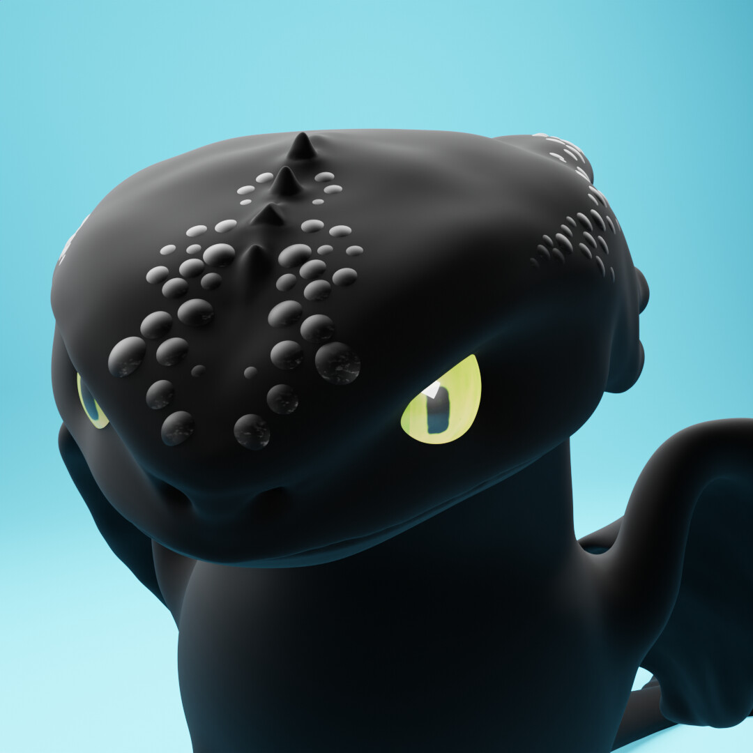 Toothless Dragon Face