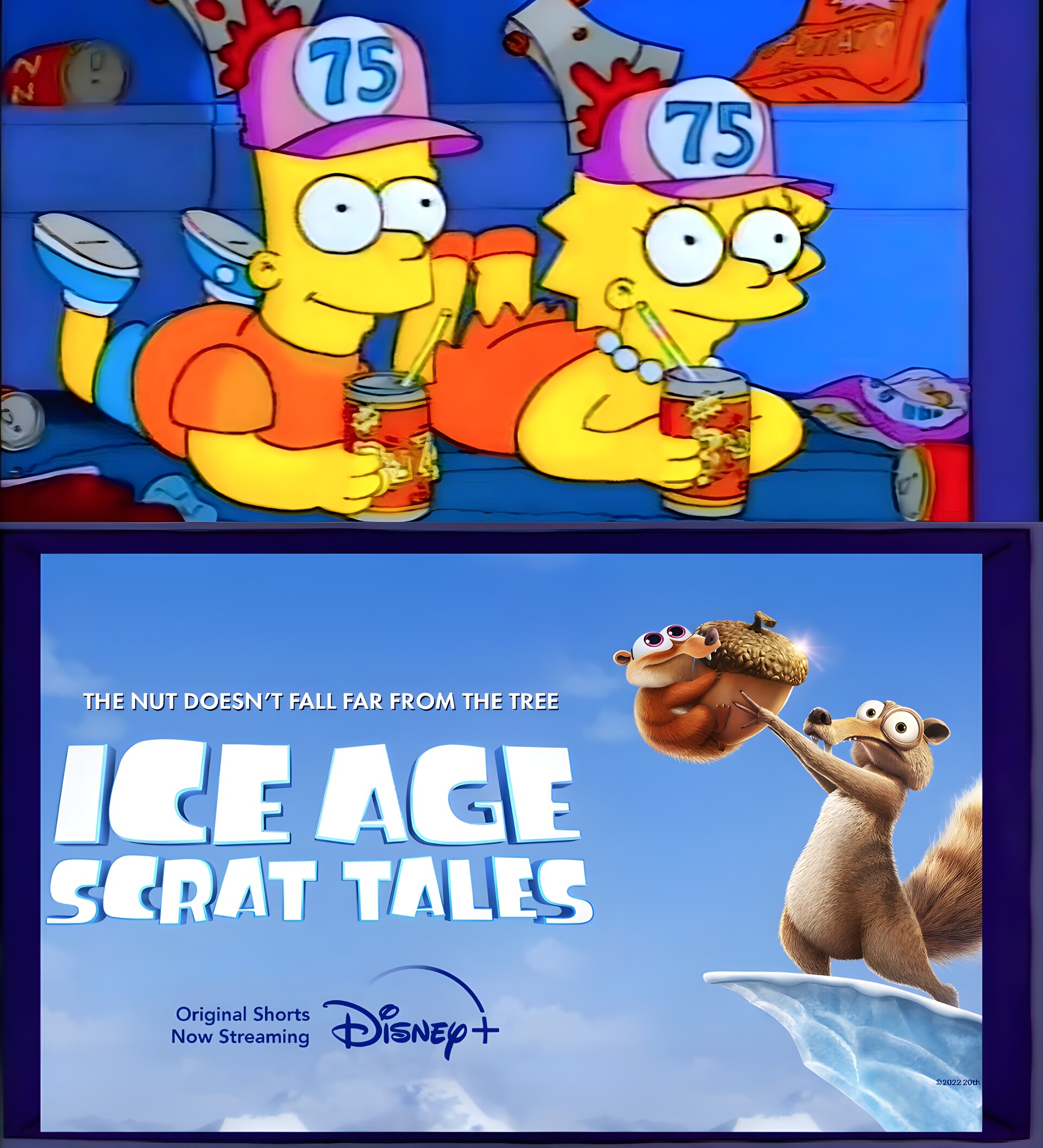 ArtStation - Bart and Lisa Watch Ice Age: Scrat Tales