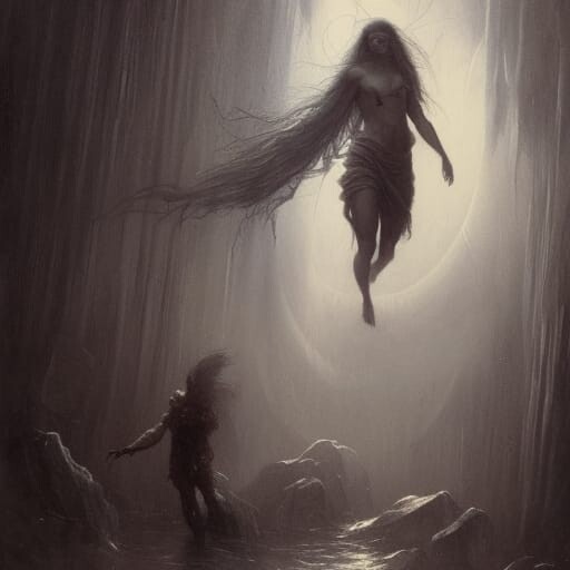 ArtStation - Meeting with a god