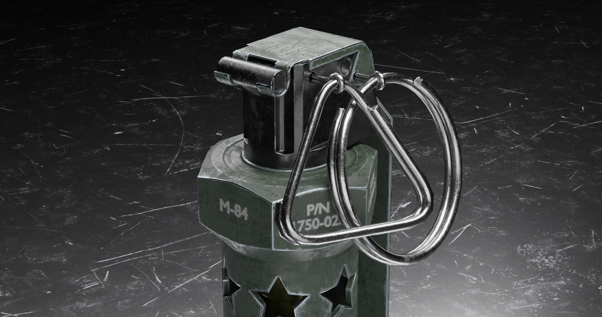 ArtStation - M84 Stun Grenade (Flashbang) Game-Ready Model