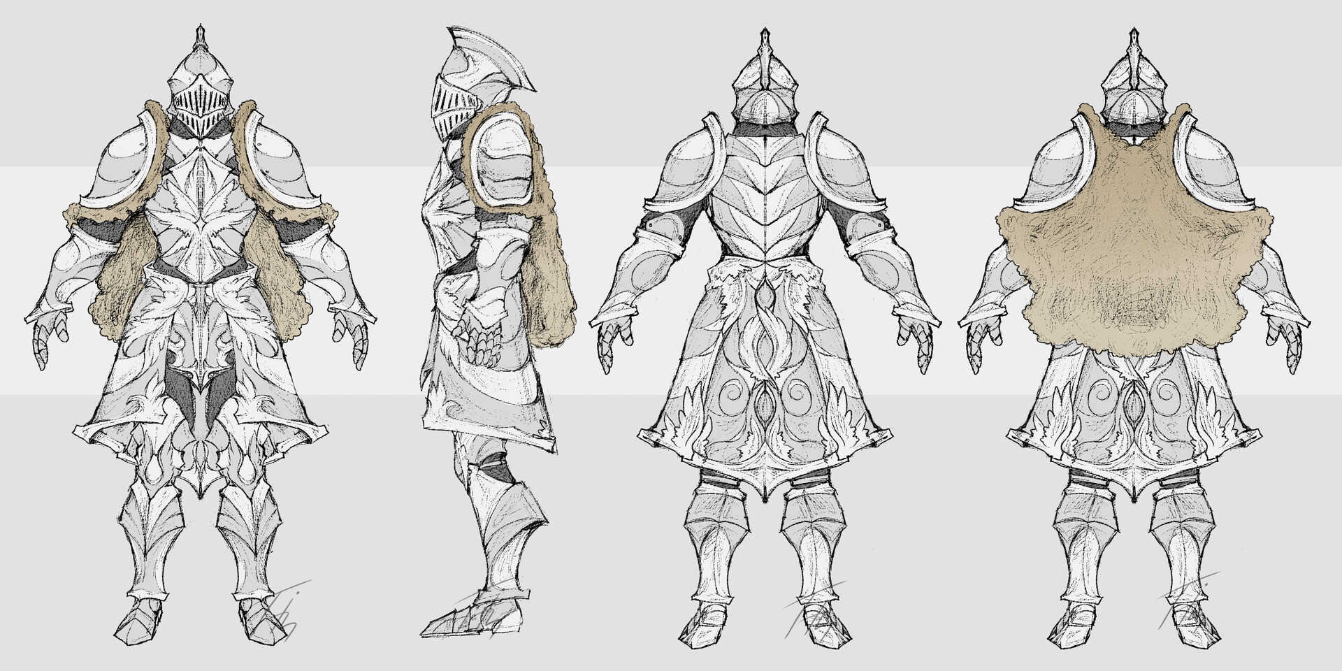 Timea Pap - Plate armor - Concept art