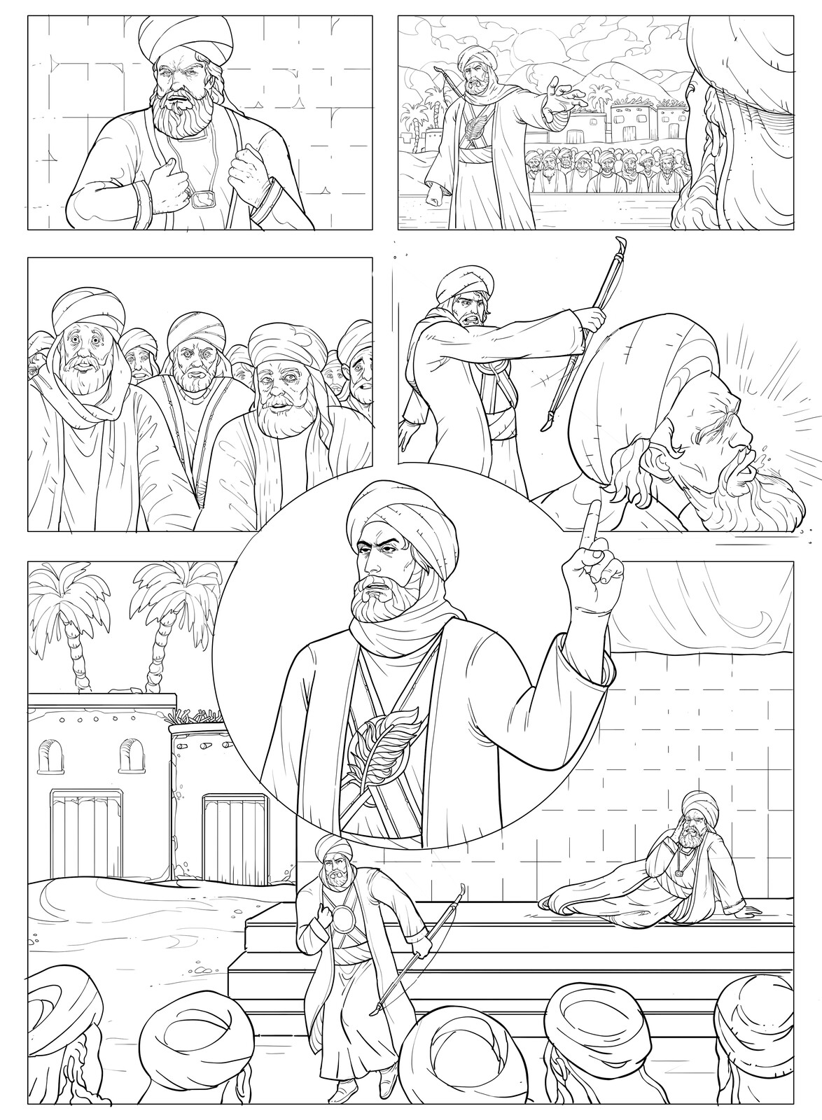 Eslam Mohamed - Hamza comic art Eslam Mohamed - Hamza comic art