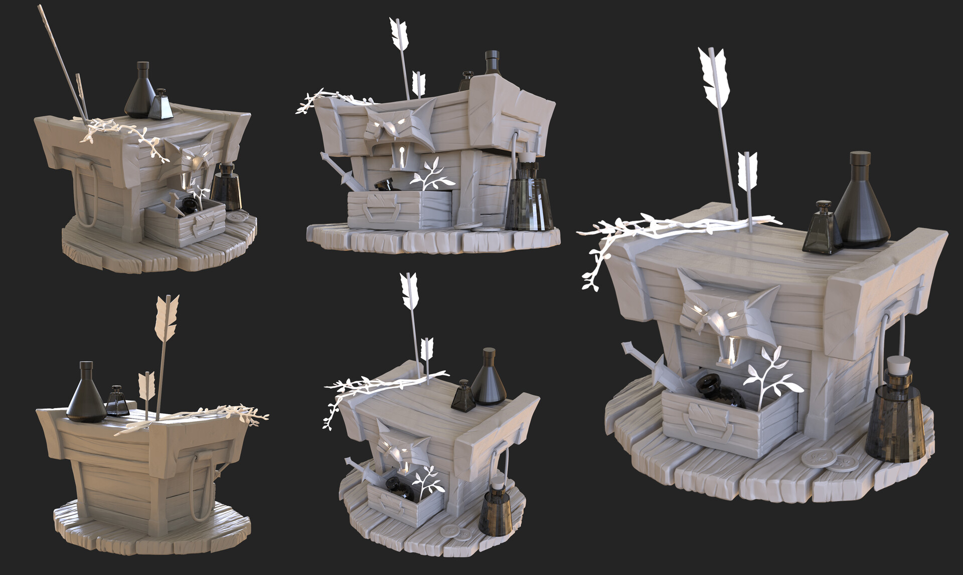 ArtStation - Some old Zbrush practice