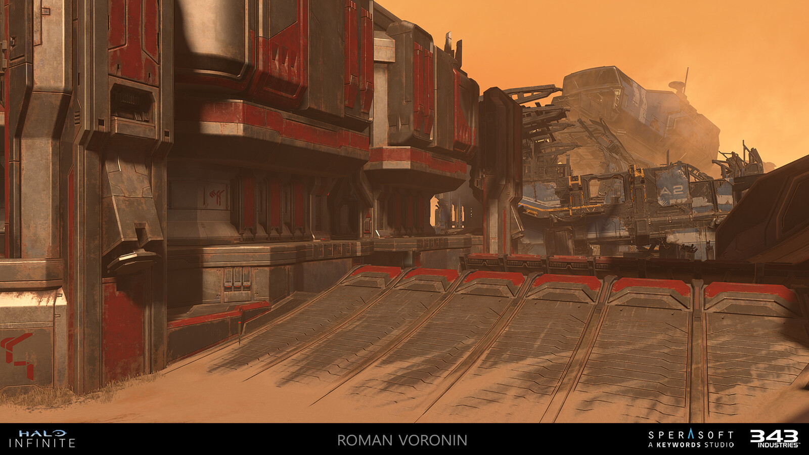 Roma Voronin - Halo Infinite - "Breaker" map lighting