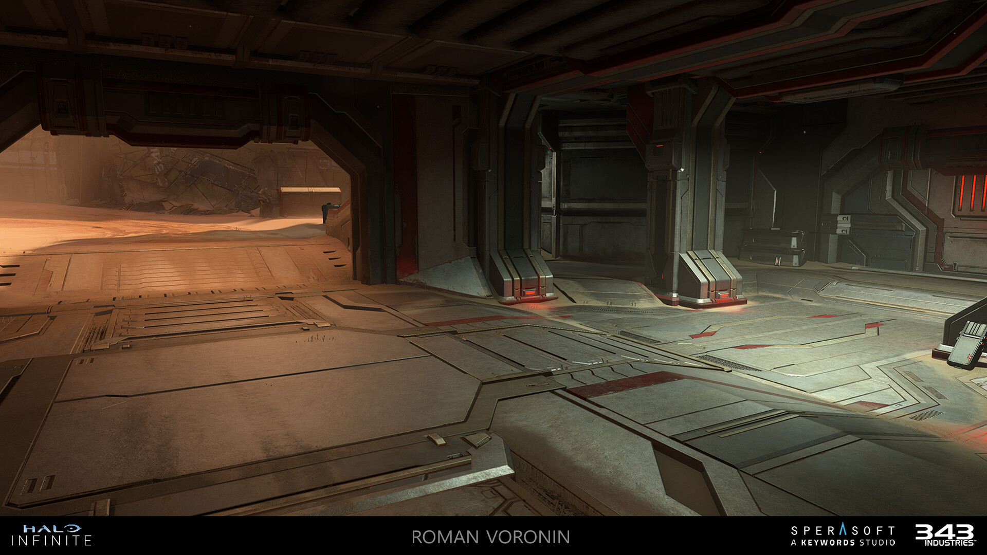 Roma Voronin - Halo Infinite - "Breaker" map lighting