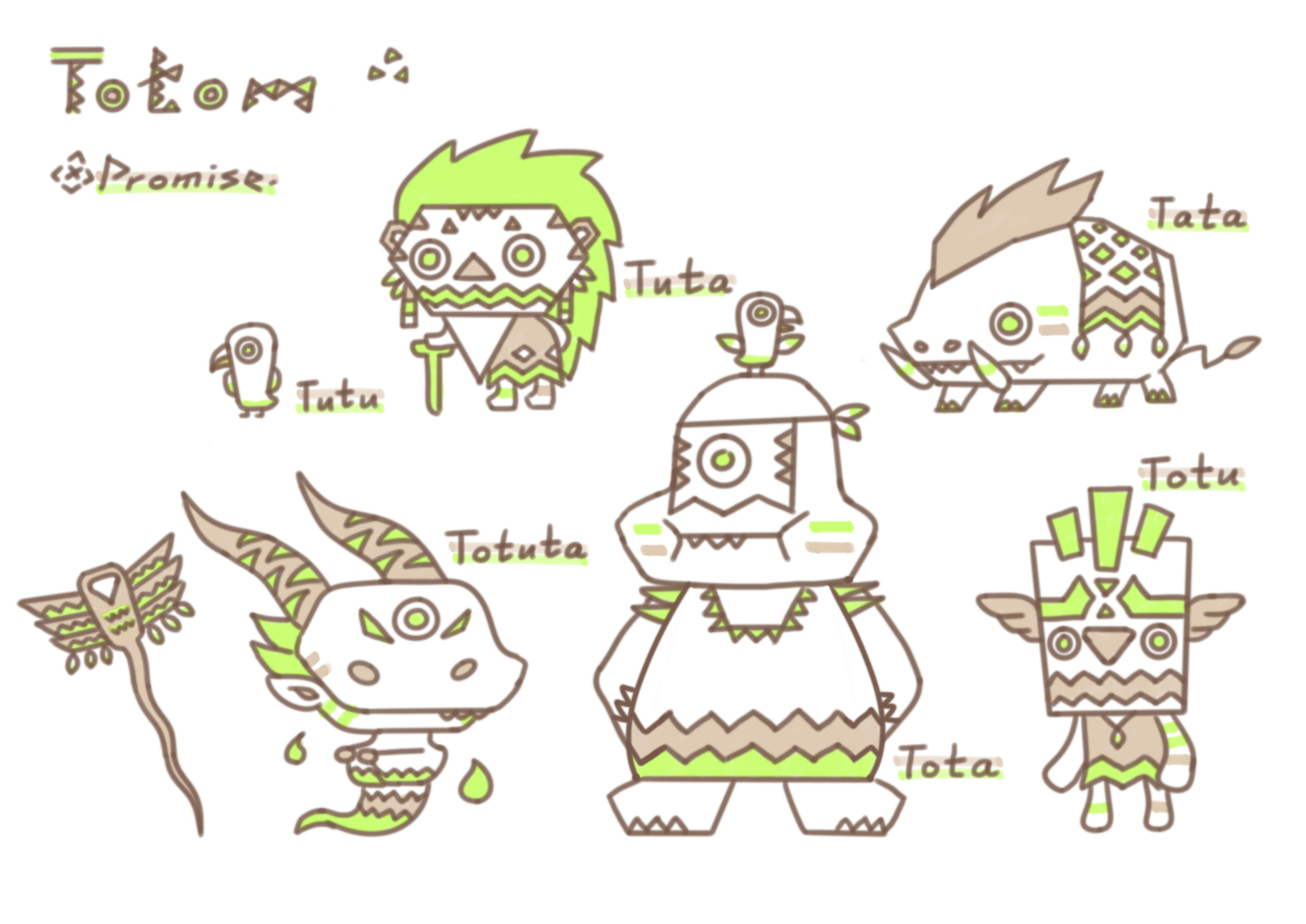 Promise Chung - Totem .: Tribes Character Design