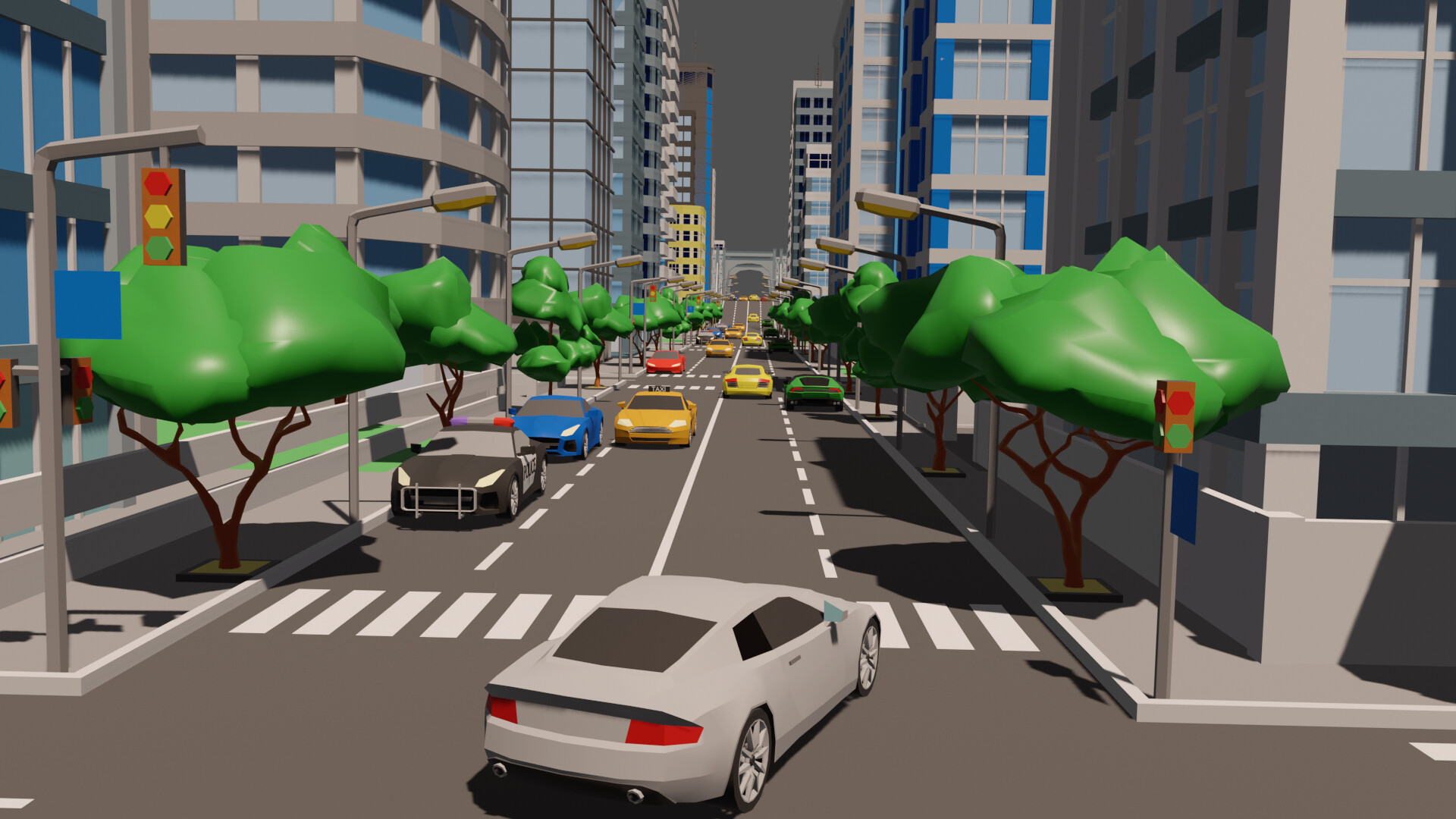 ArtStation - City 2 Metropolis Low-poly 3D model