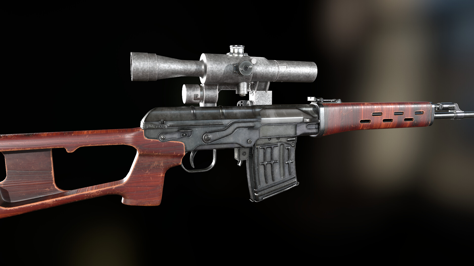 ArtStation - SVD (СВД) Sniper rifle