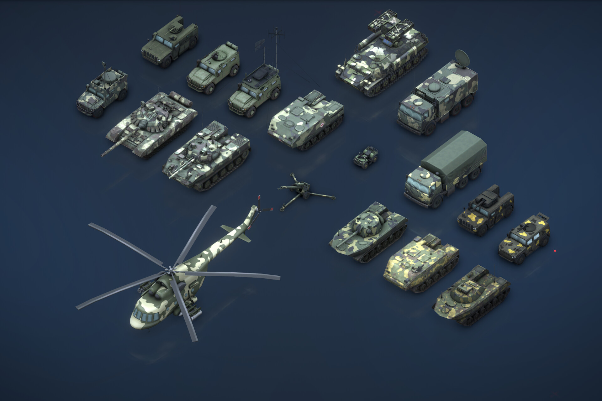 ArtStation - Mobile Modern Military Vehicle Pack for Asset Store
