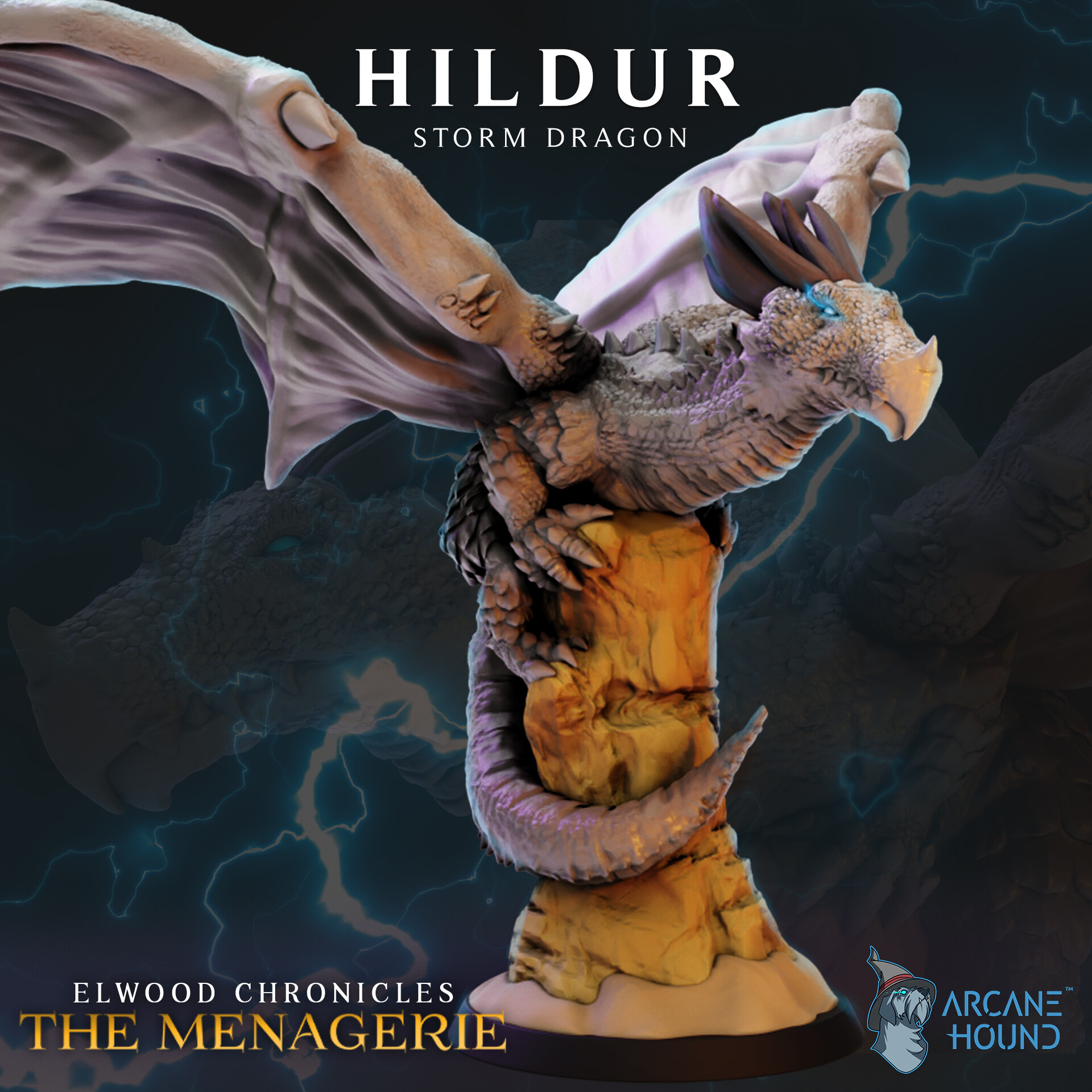 ArtStation - Arcane Hound - Hildur Storm Dragon