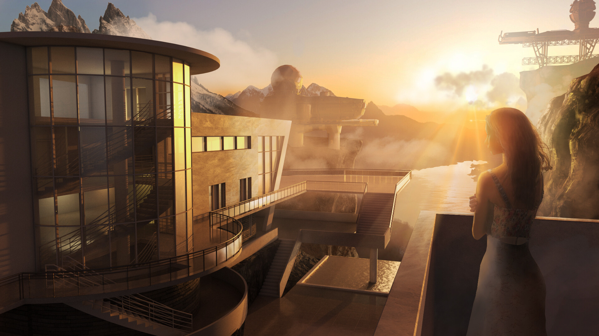 ArtStation - View at dawn