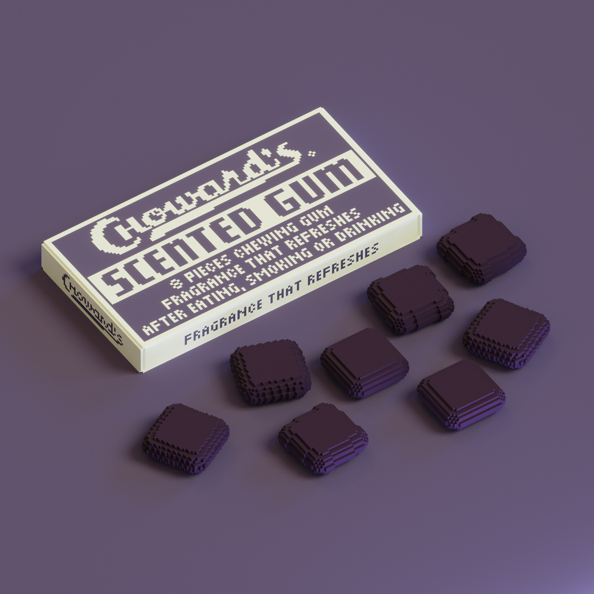 ArtStation - Choward's Scented Gum Package