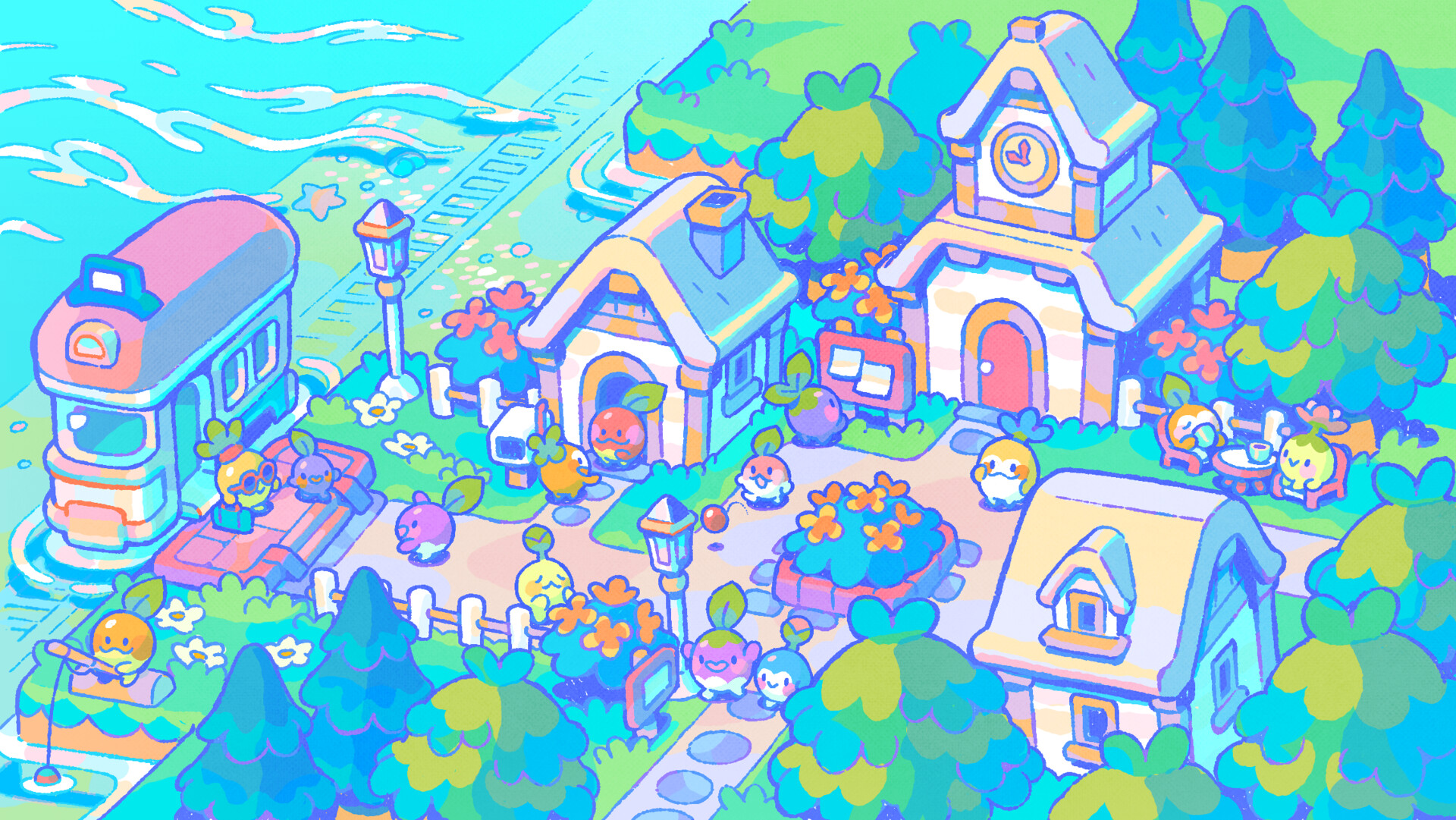 ArtStation - Little Gourdlets Town