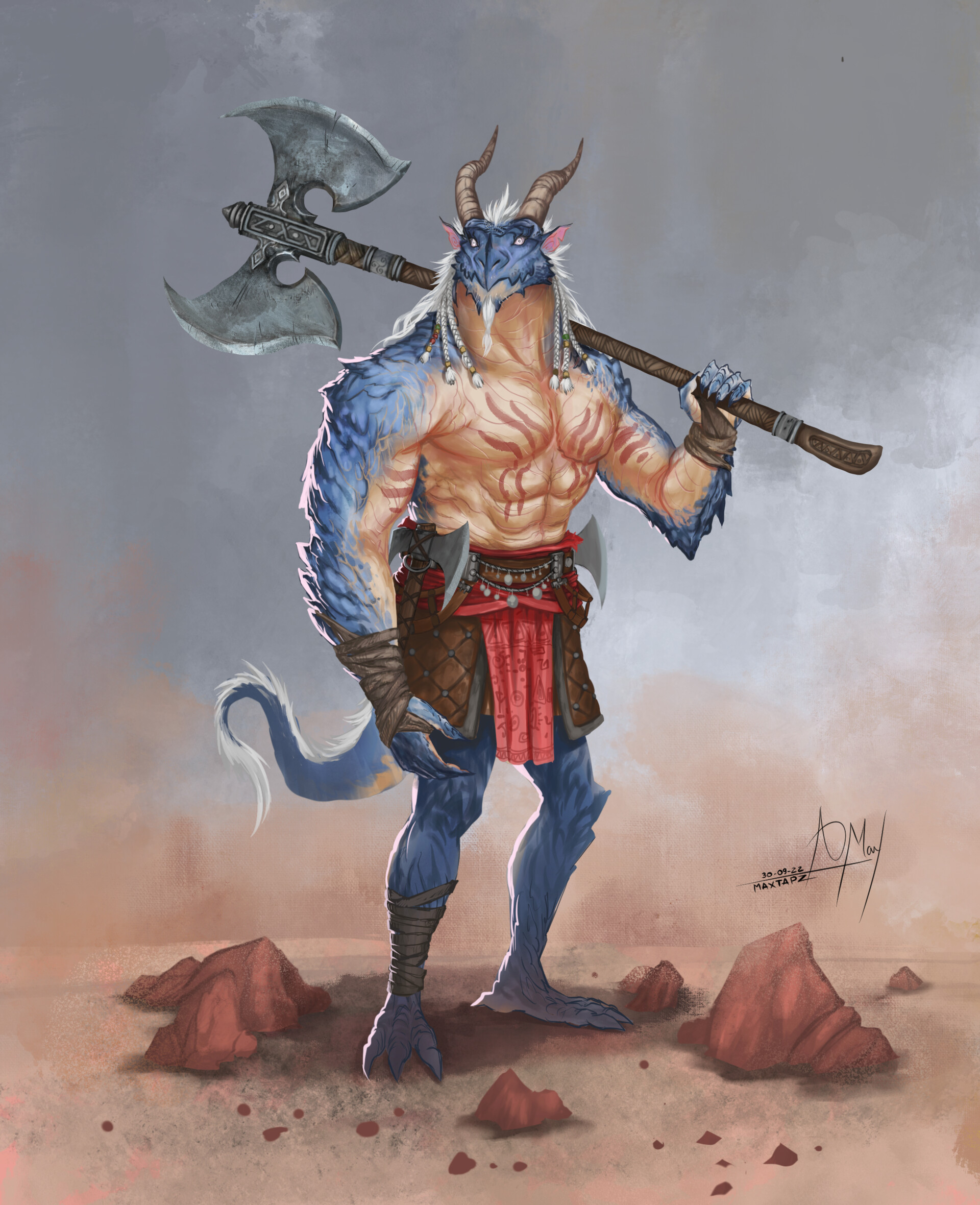 ArtStation - Balkan, RPG character comission
