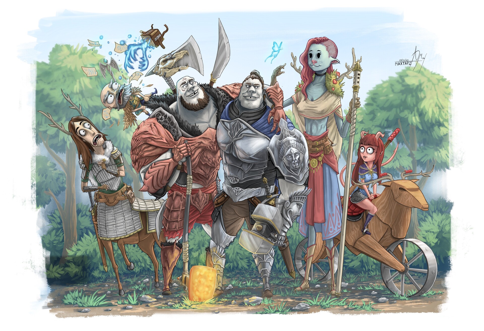 ArtStation - RPG group, comission