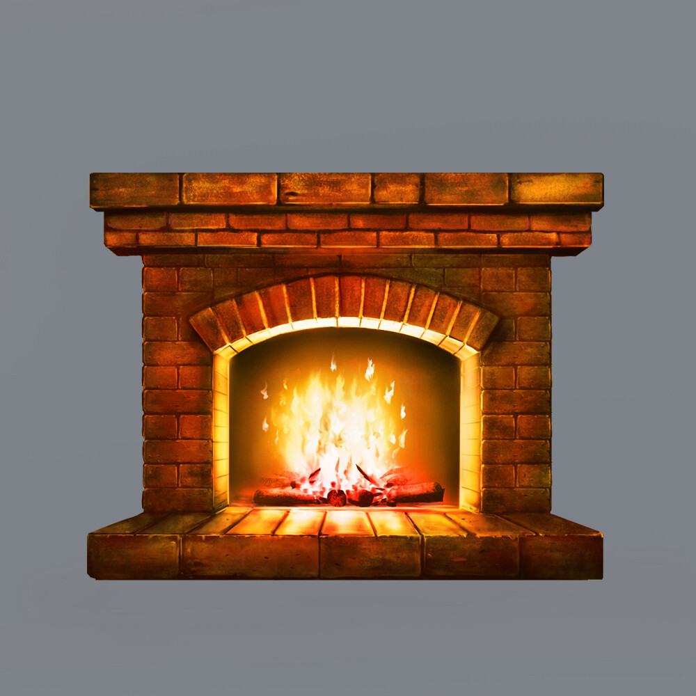 ArtStation - FIRE PLACE GAME PROP