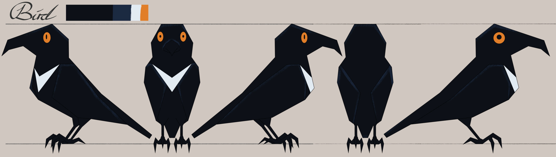 ArtStation - A Matter of Perspective: The Crow- turnaround
