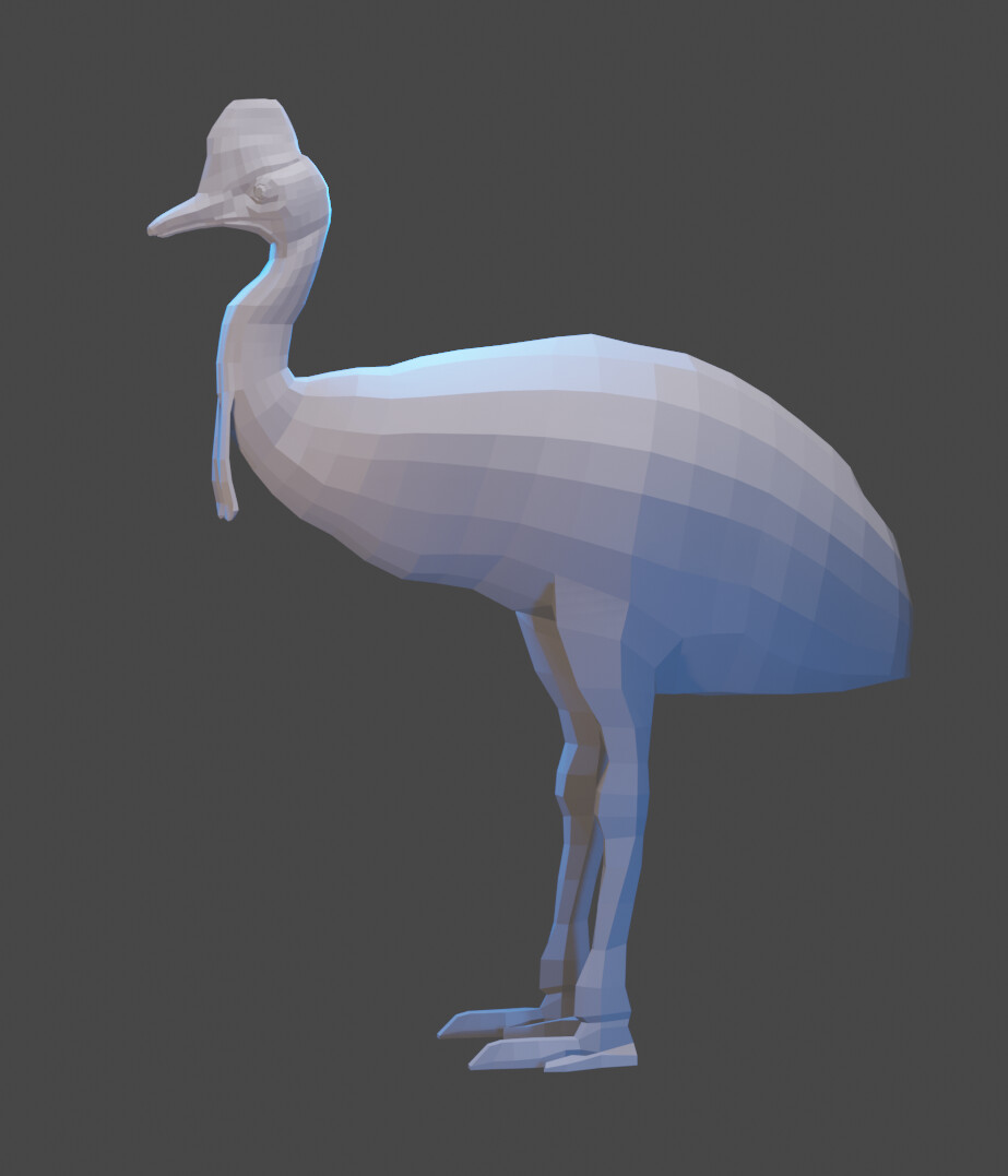 ArtStation - Cassowary model