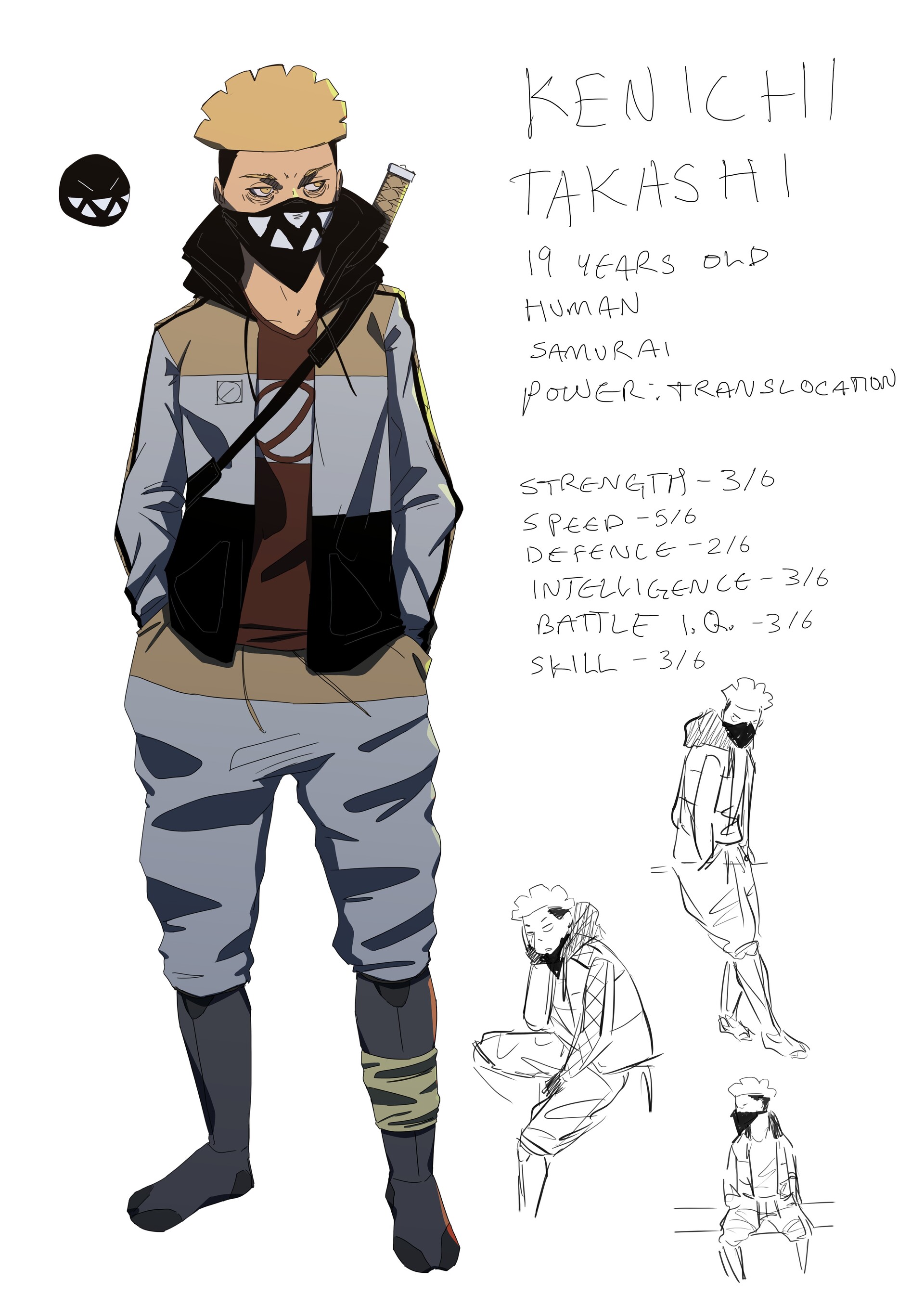 ArtStation - Urban Samurai character profiles