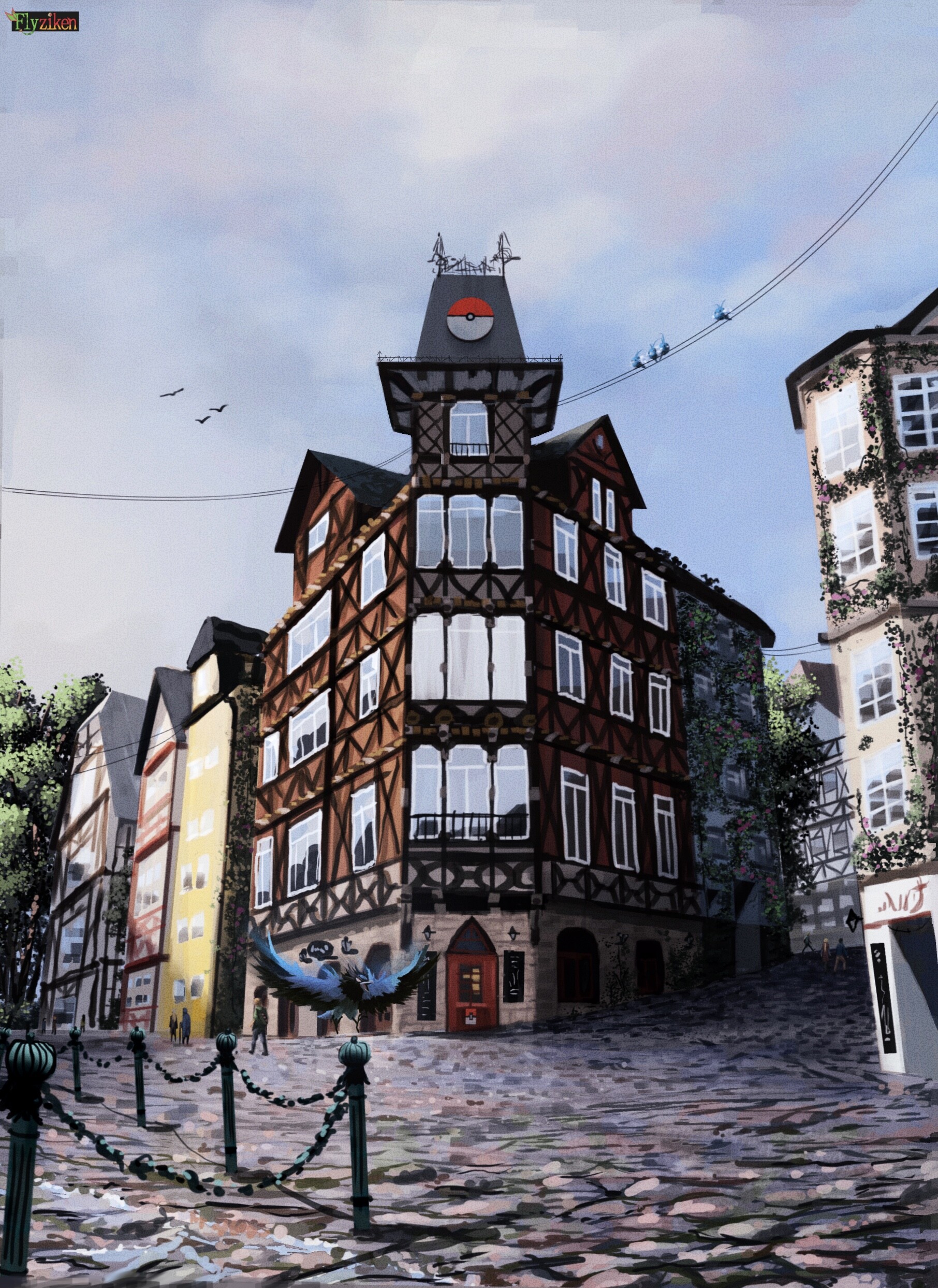 ArtStation - Medieval Pokémon Centre