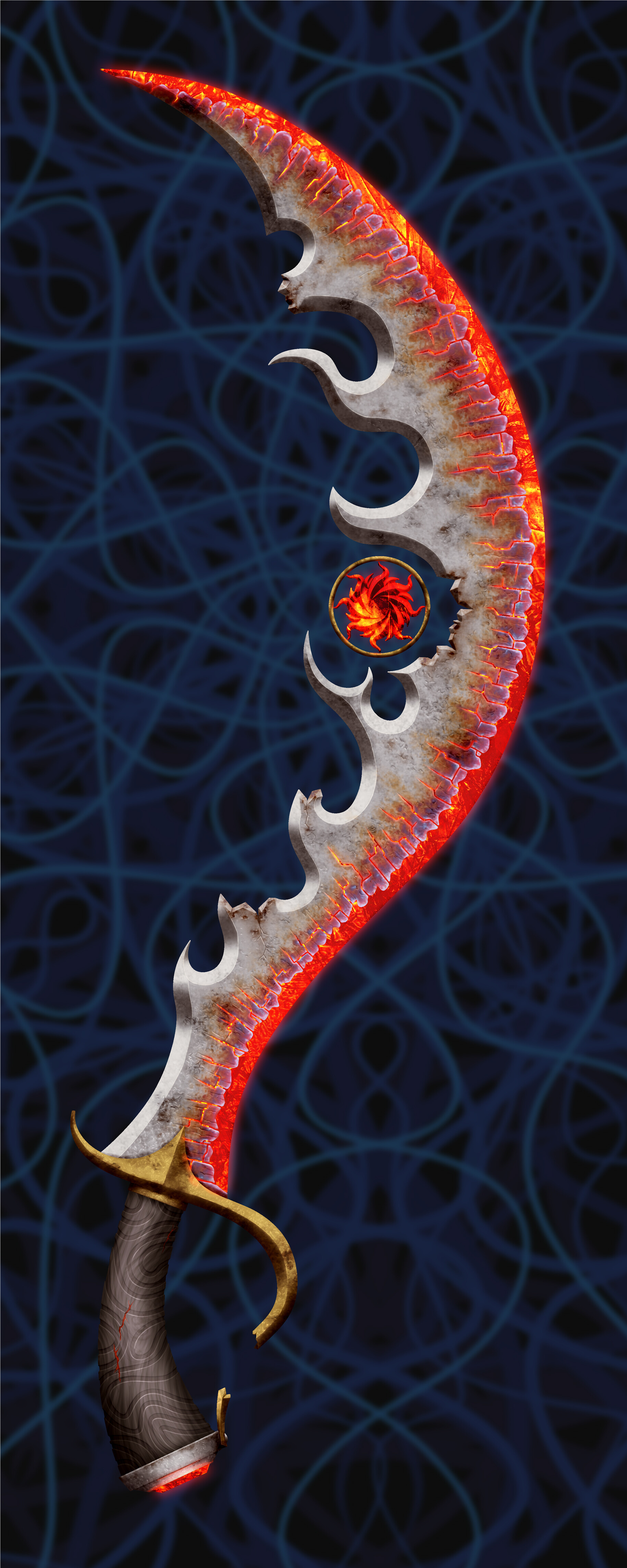 ArtStation - Damaged Scorching Scimitar