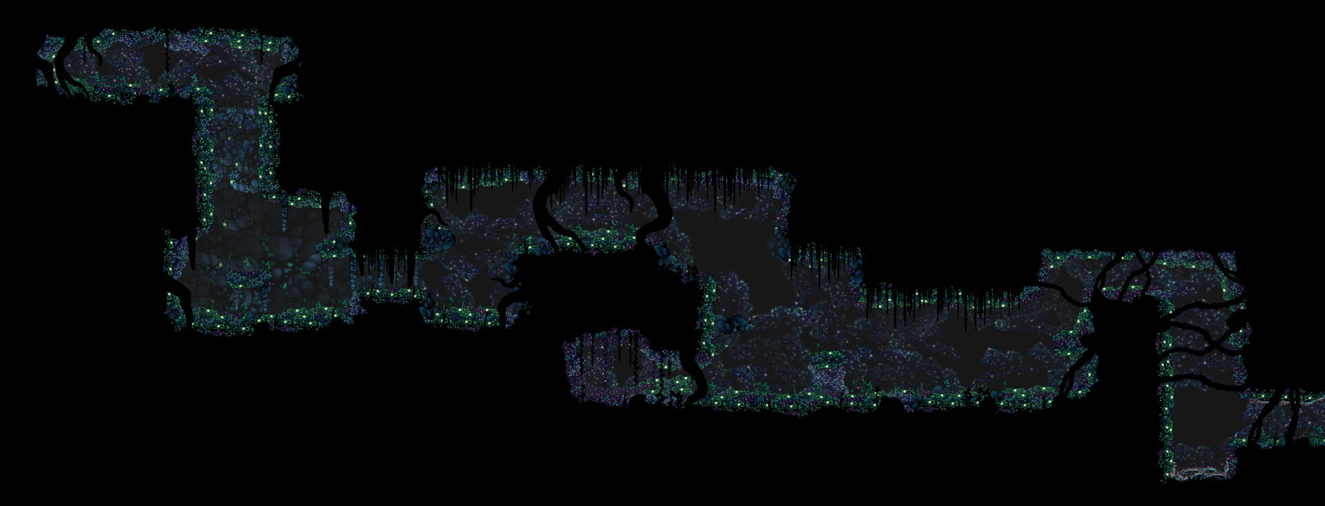 ArtStation - 2D environment for a 2D platformer game.