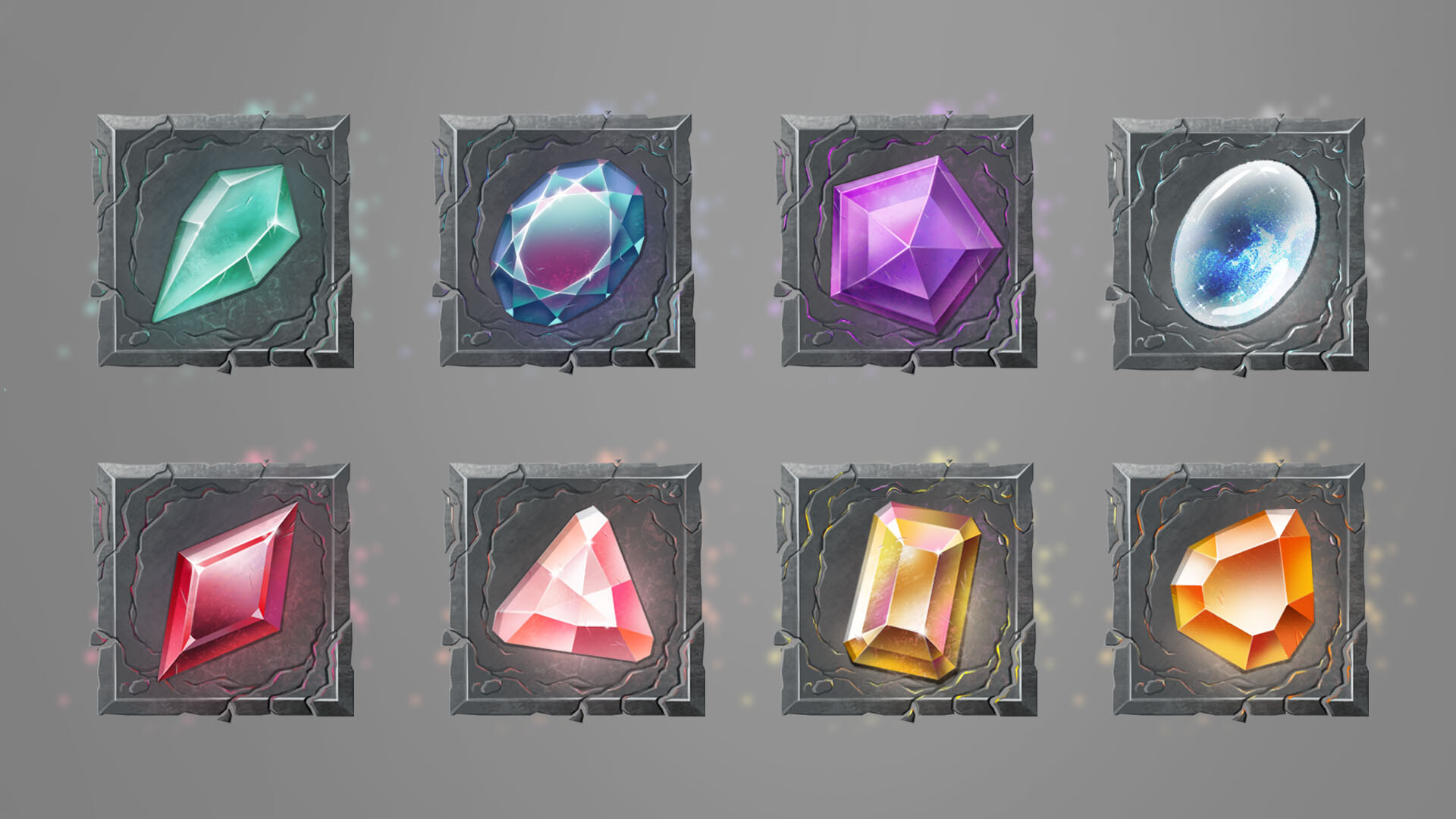 ArtStation - UI Precious Stones