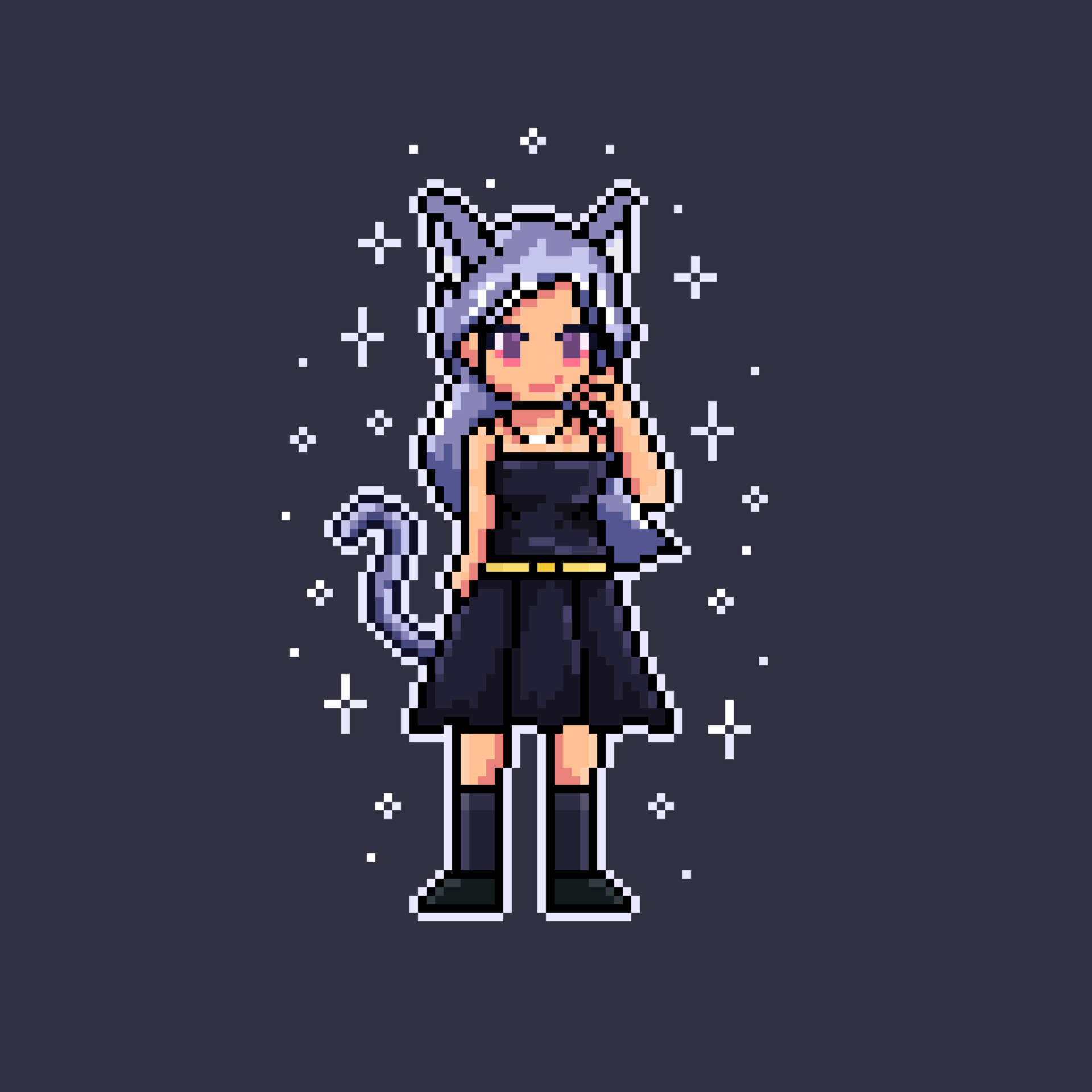 ArtStation - neko character pixel art