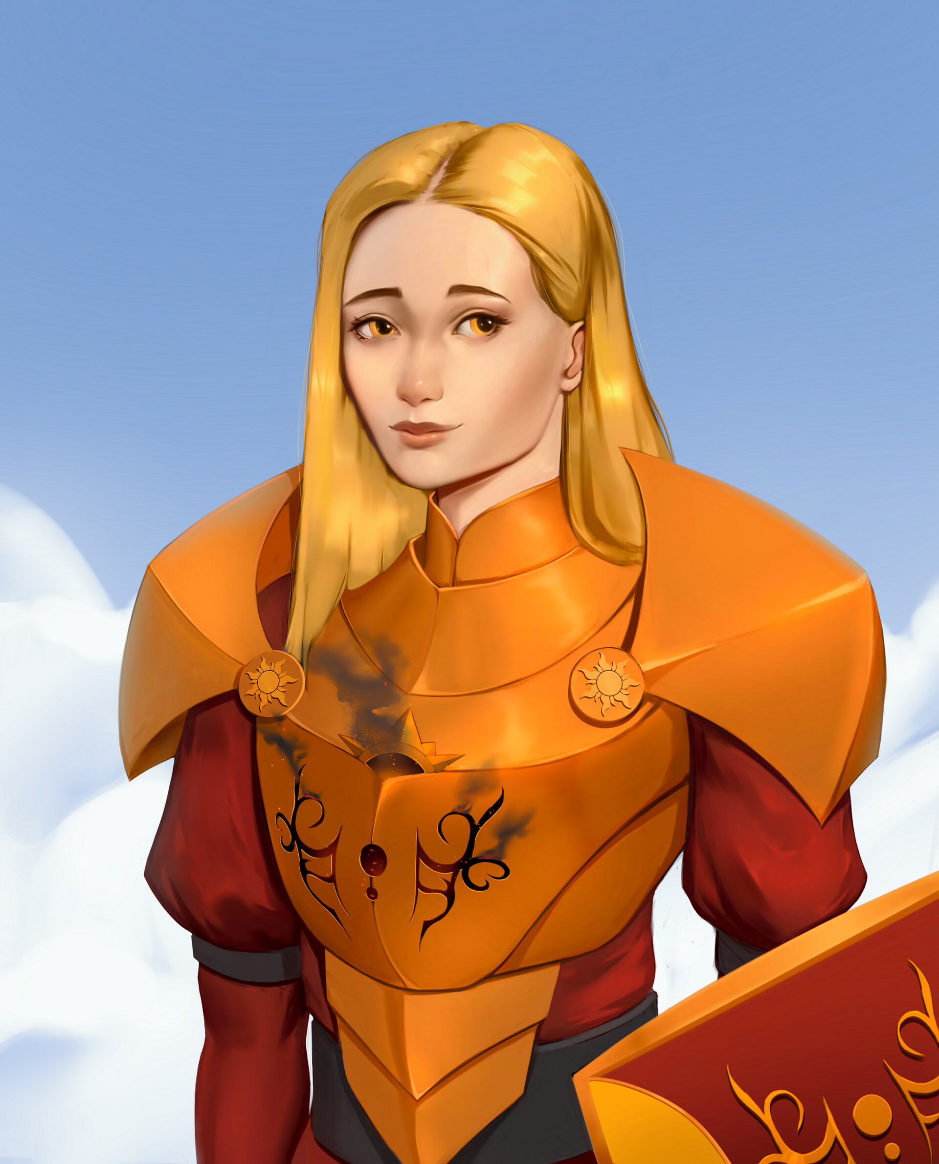 ArtStation - young cleric of light and fire