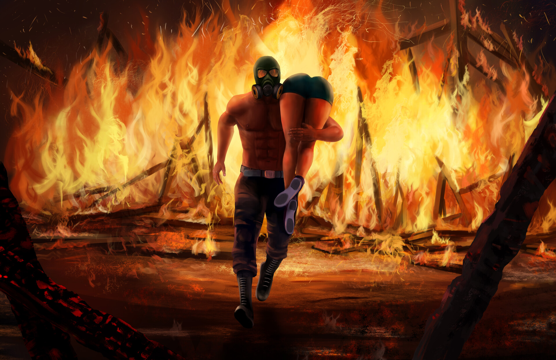 ArtStation - In flames