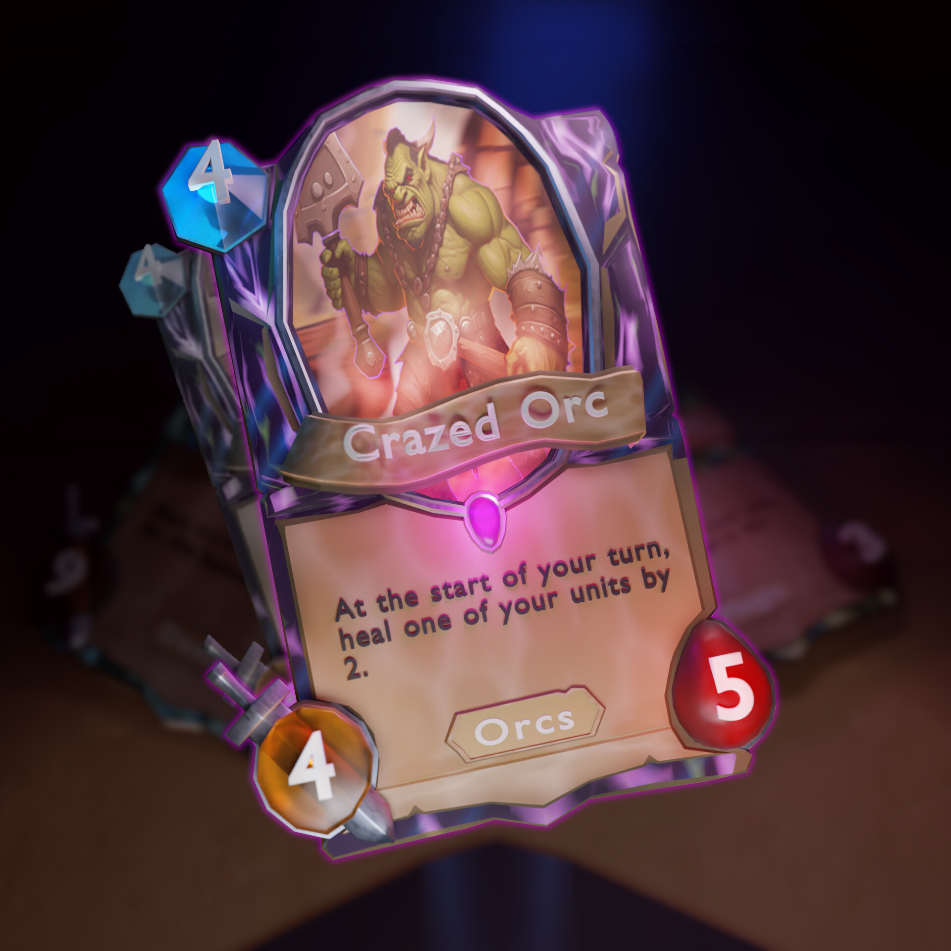 Cristian N. - Hearthstone Inspired Cards - Blender